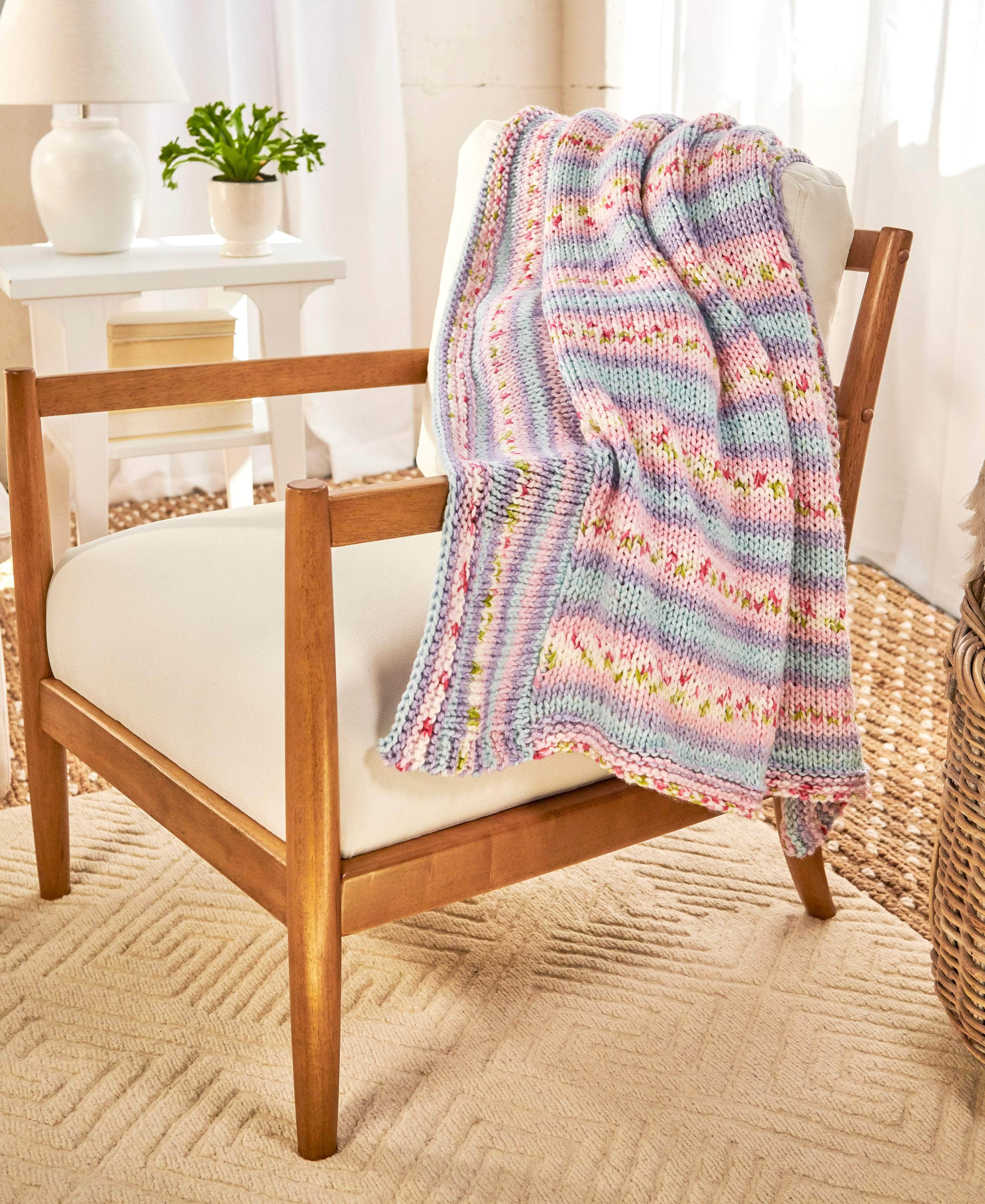 Blooming Panels Blanket – Premier Yarns