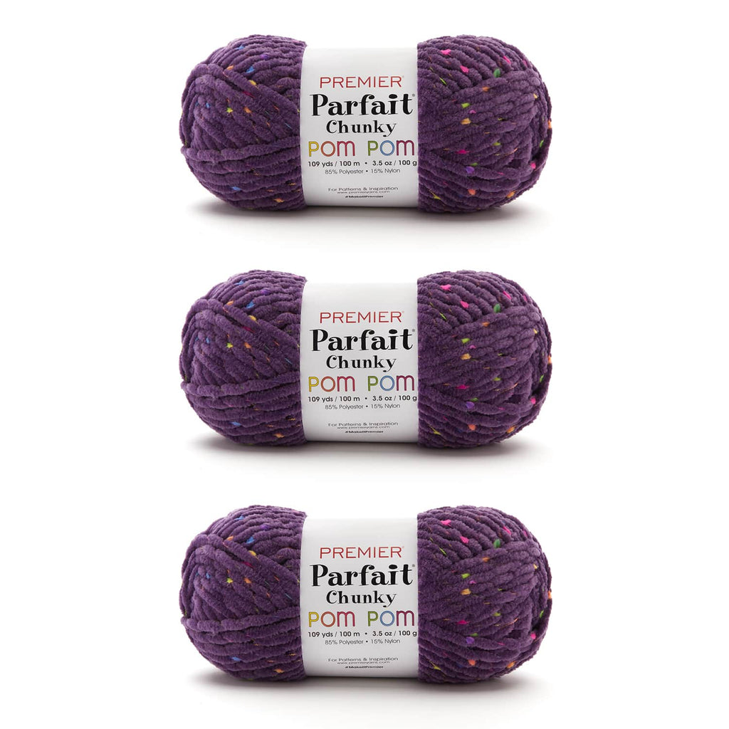Parfait Chunky Pom Pom Bag of 3 – Premier Yarns