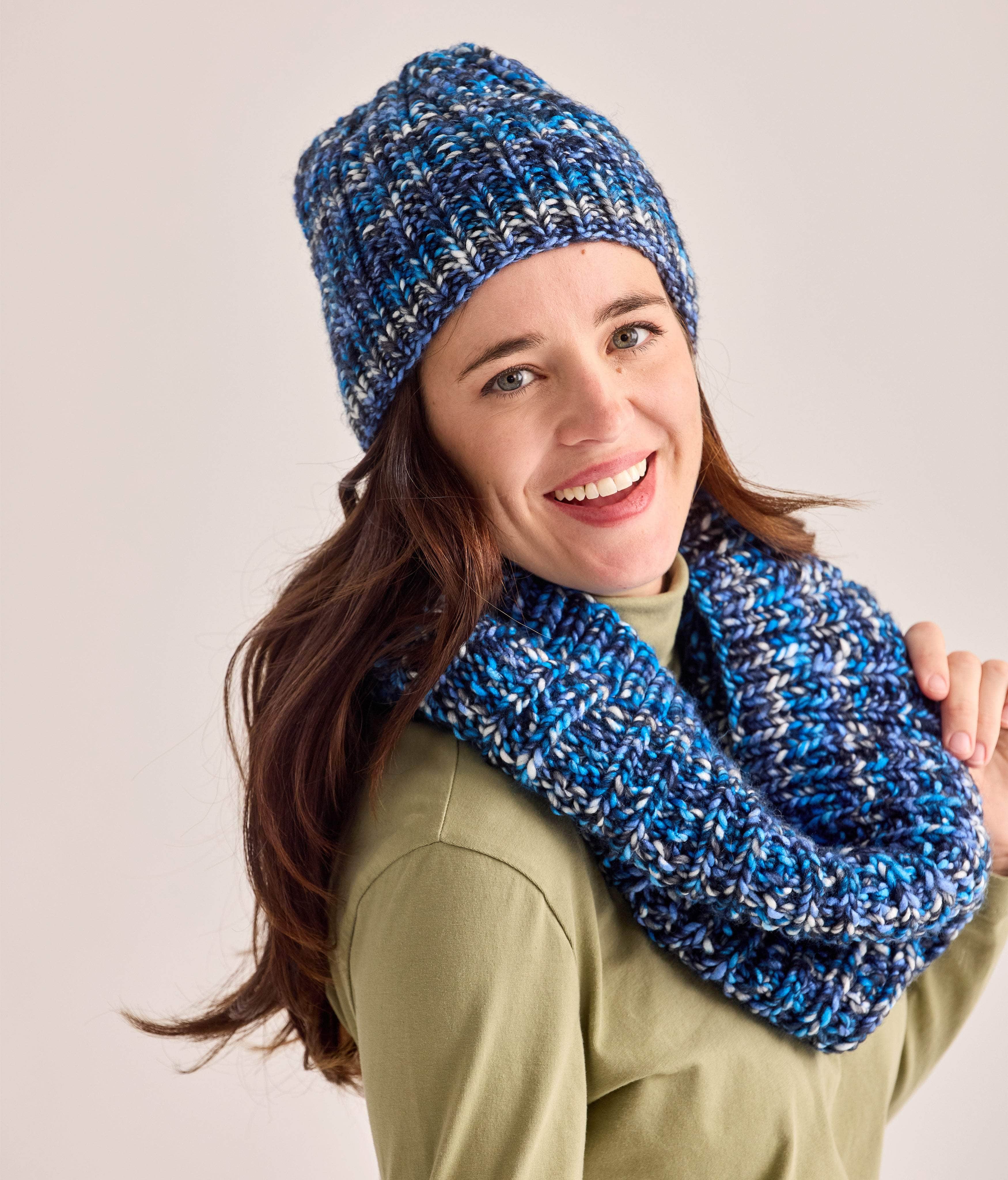 Berry Blooms Knit Cap and Cowl Set – Premier Yarns