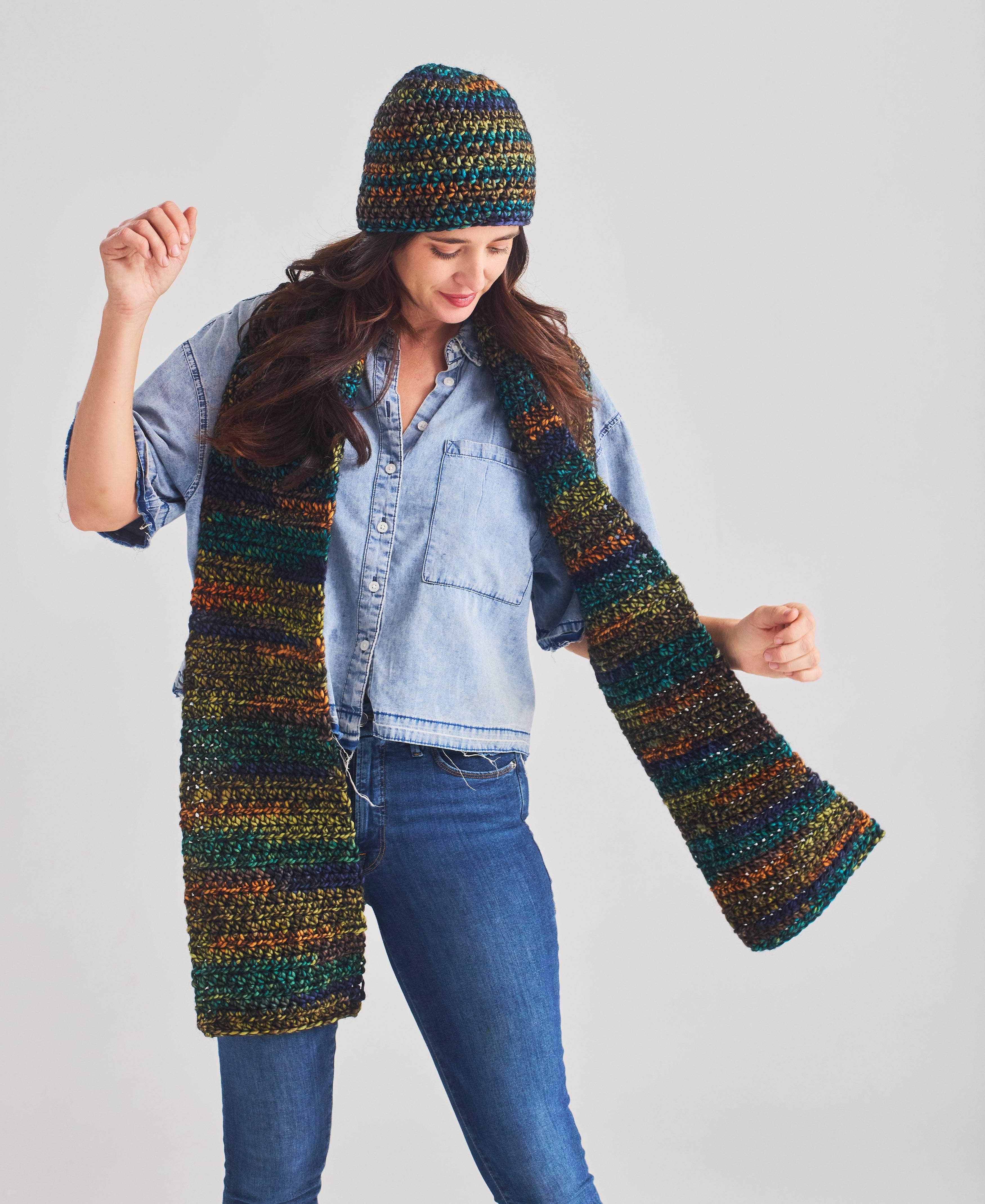 Citrus Grove Crochet Beanie and Scarf Set – Premier Yarns