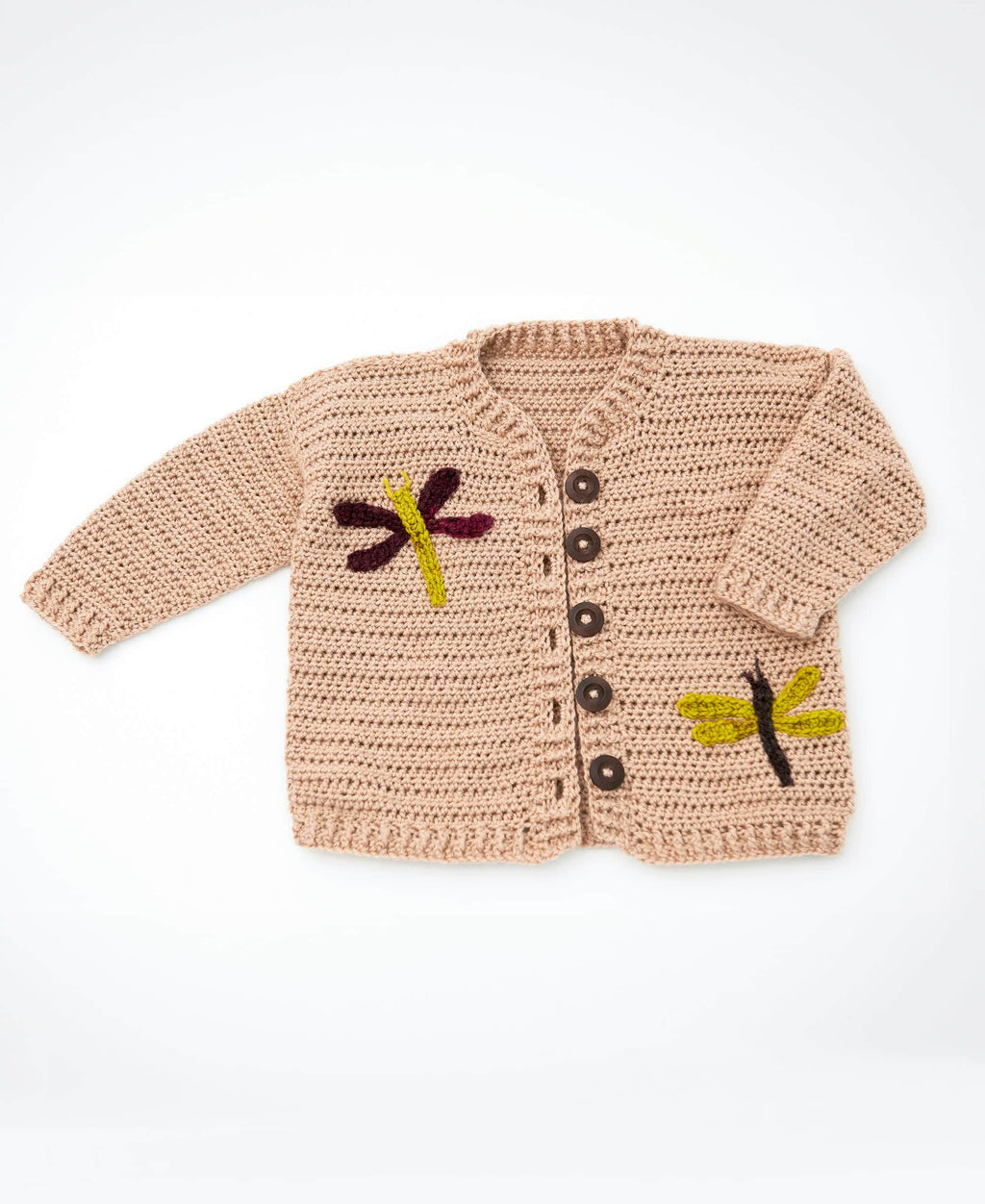 Dragonfly Applique Cardi – Premier Yarns
