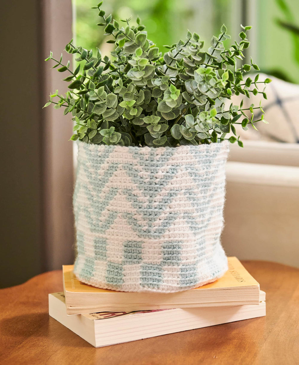 Patterned Plant Cozies – Premier Yarns