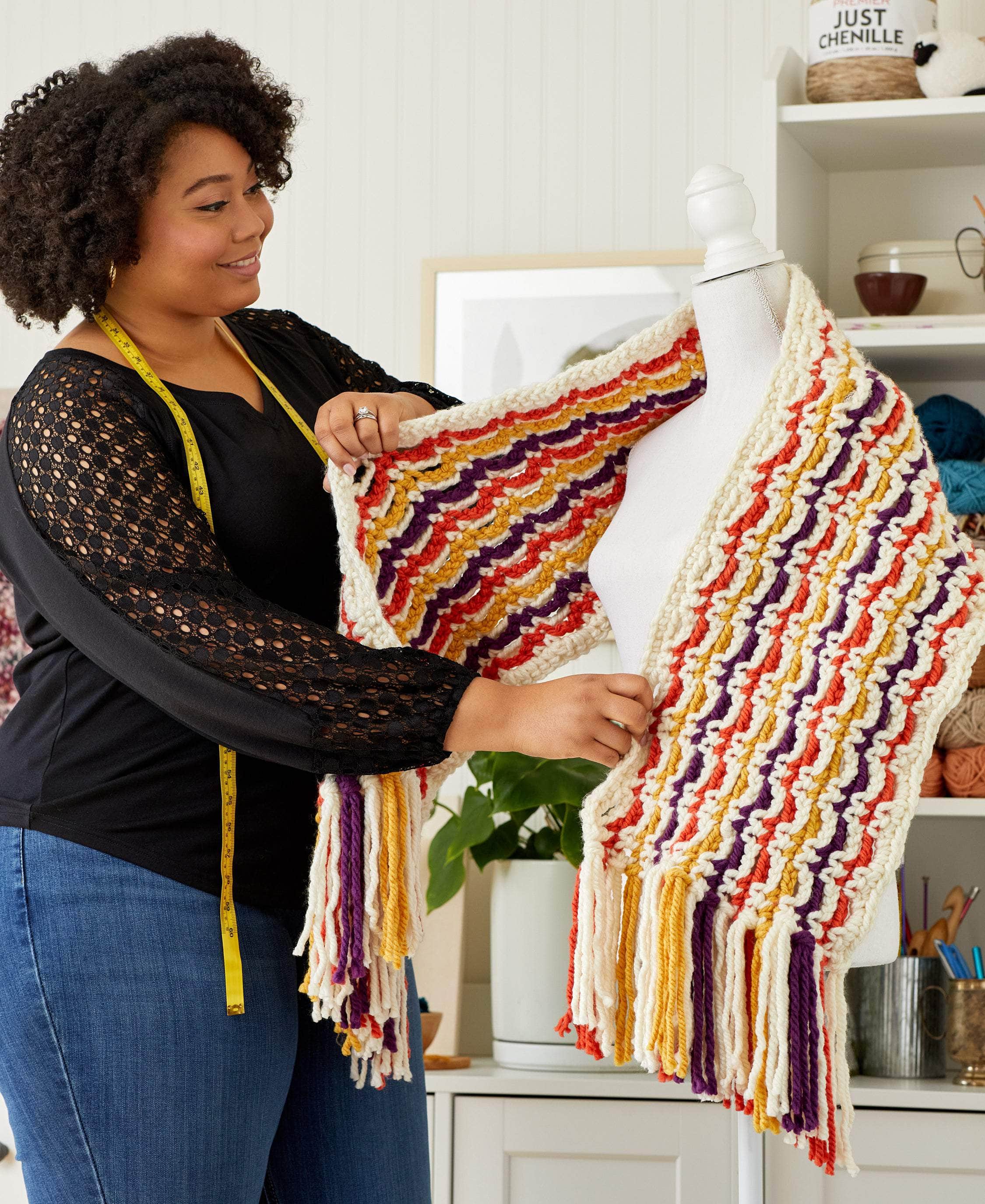 Striped Mega Scarf – Premier Yarns