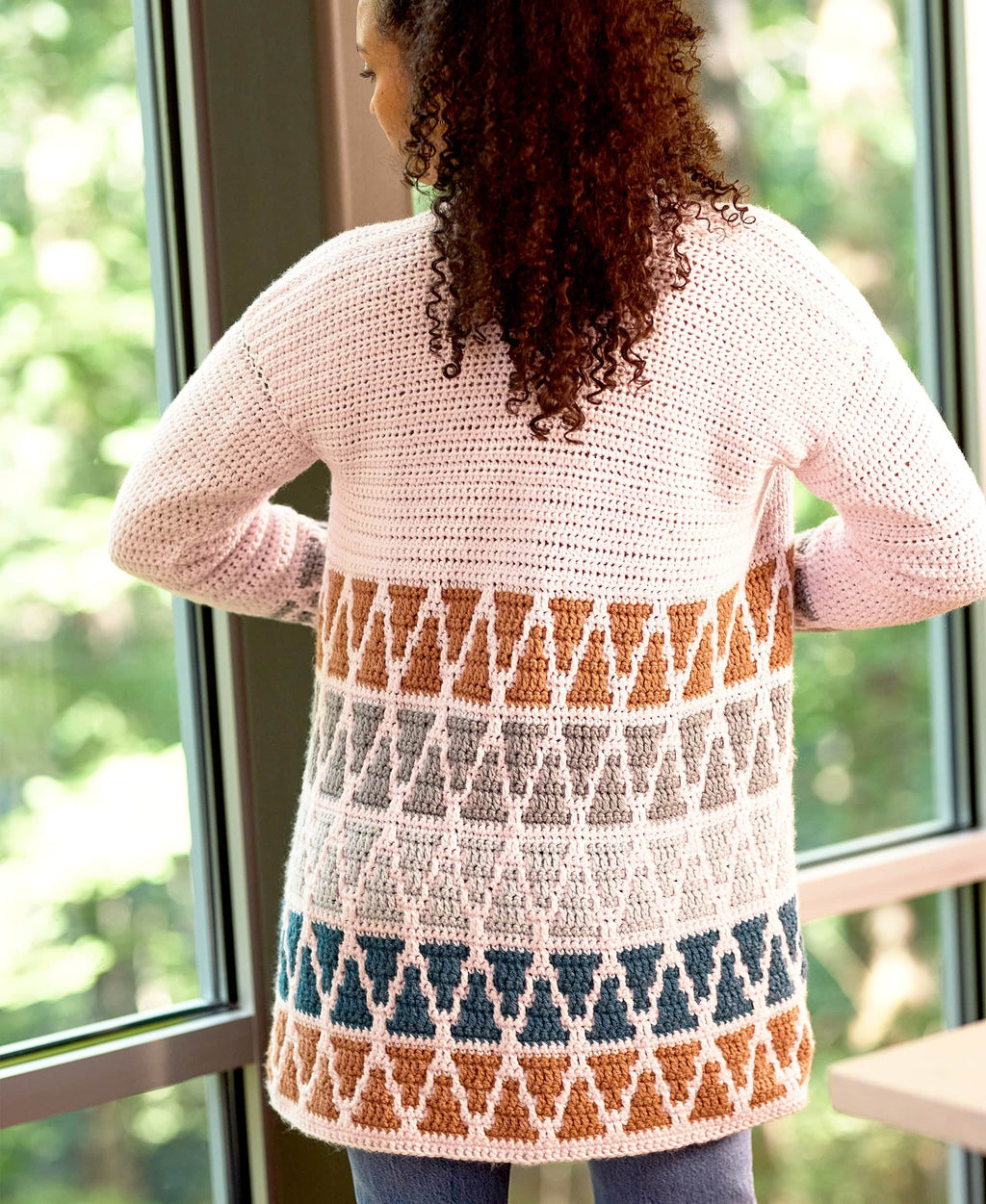 Blush and Stone Mosaic Cardi – Premier Yarns