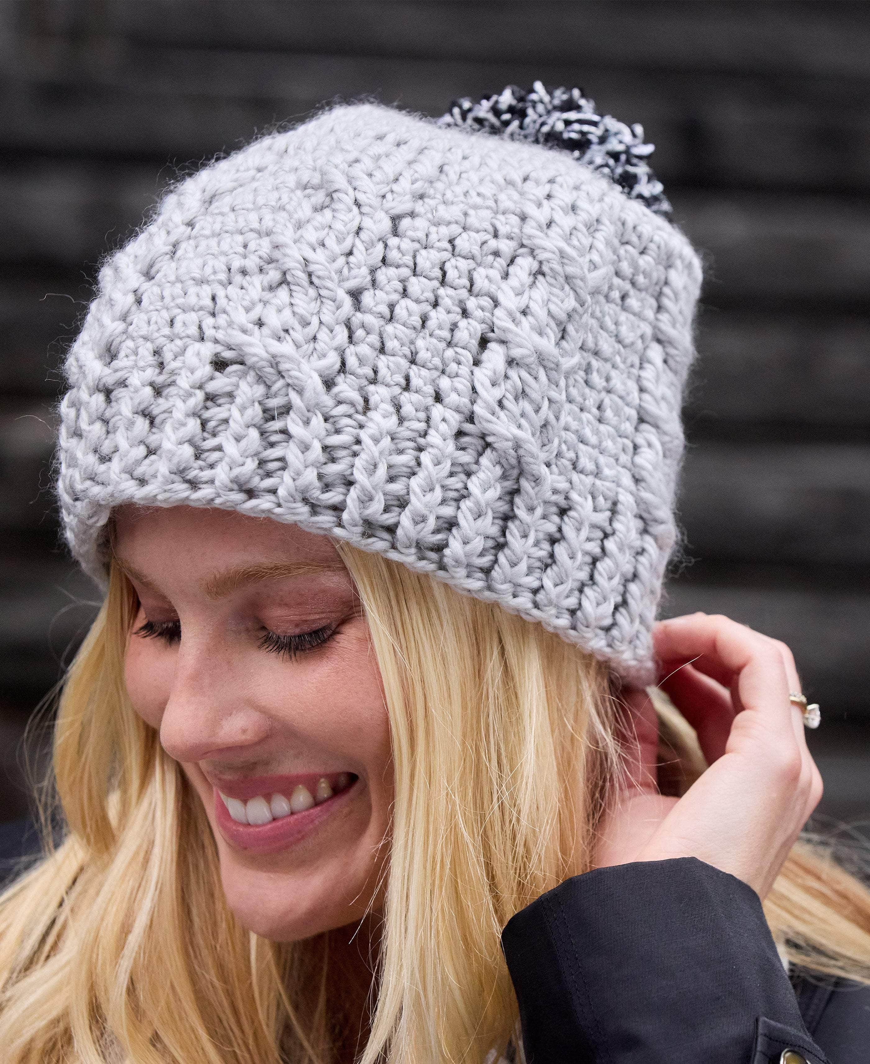 Frosted Cables Hat and Scarf Set – Premier Yarns