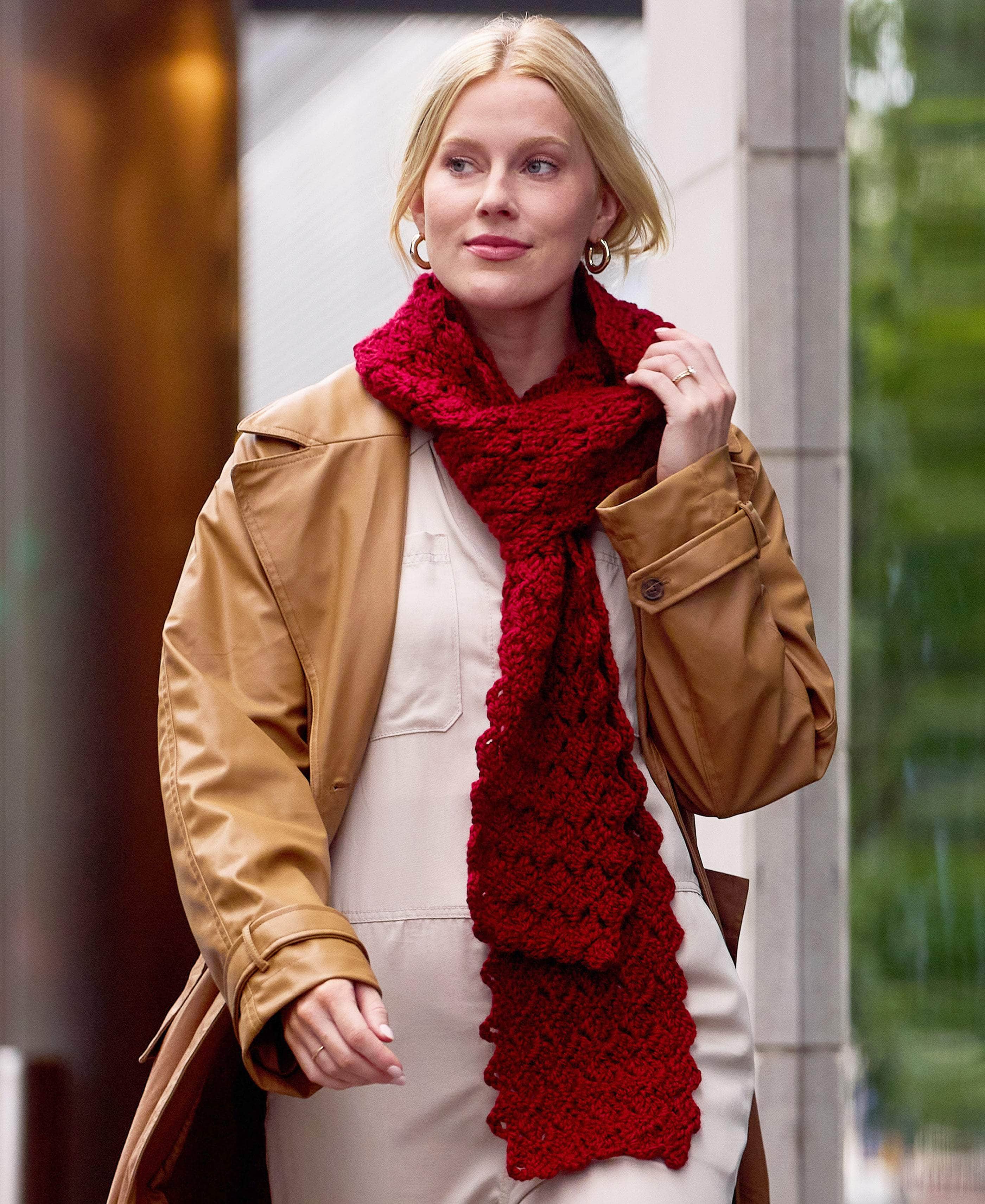 Offset Blocks Scarf – Premier Yarns