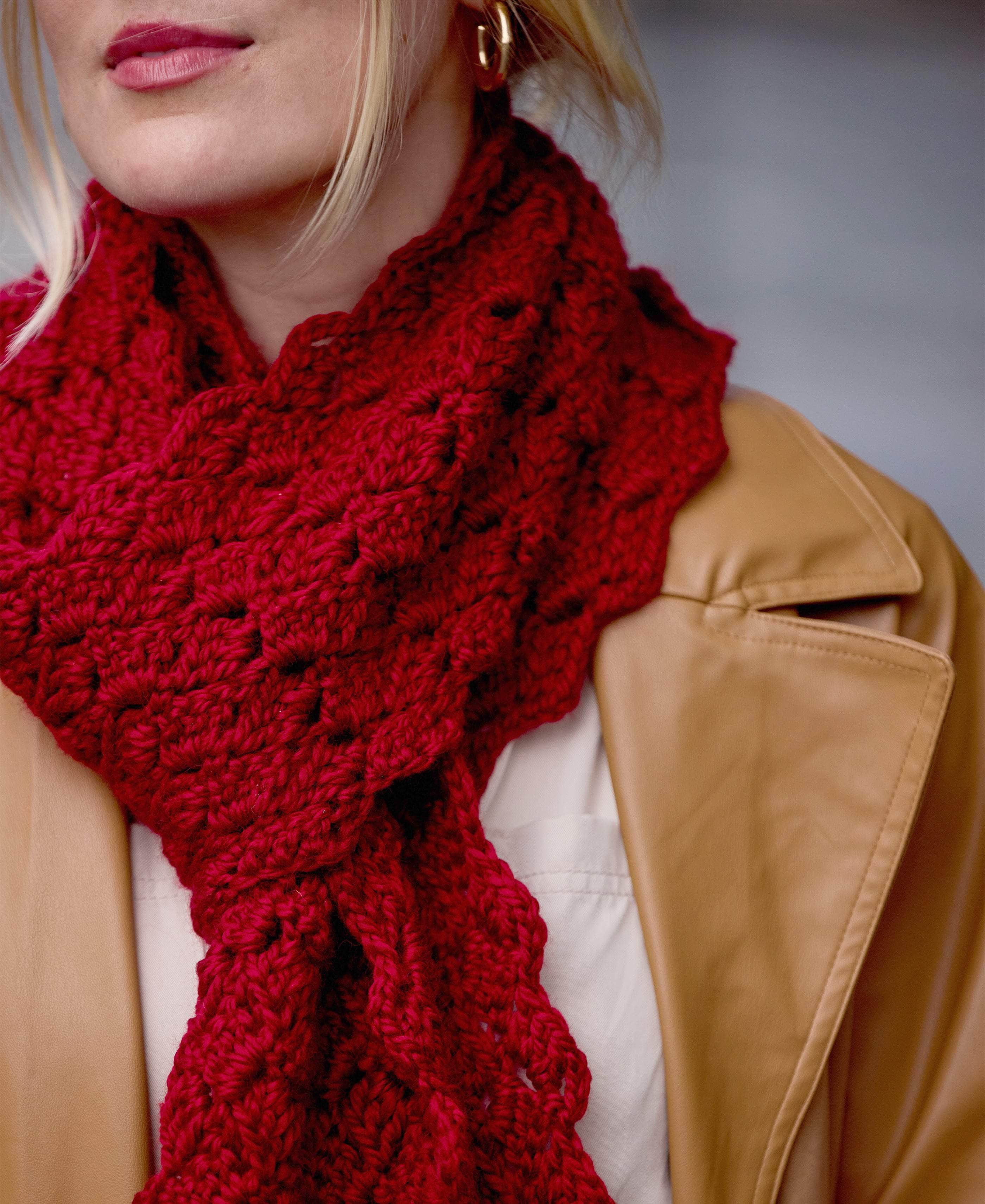 Offset Blocks Scarf – Premier Yarns