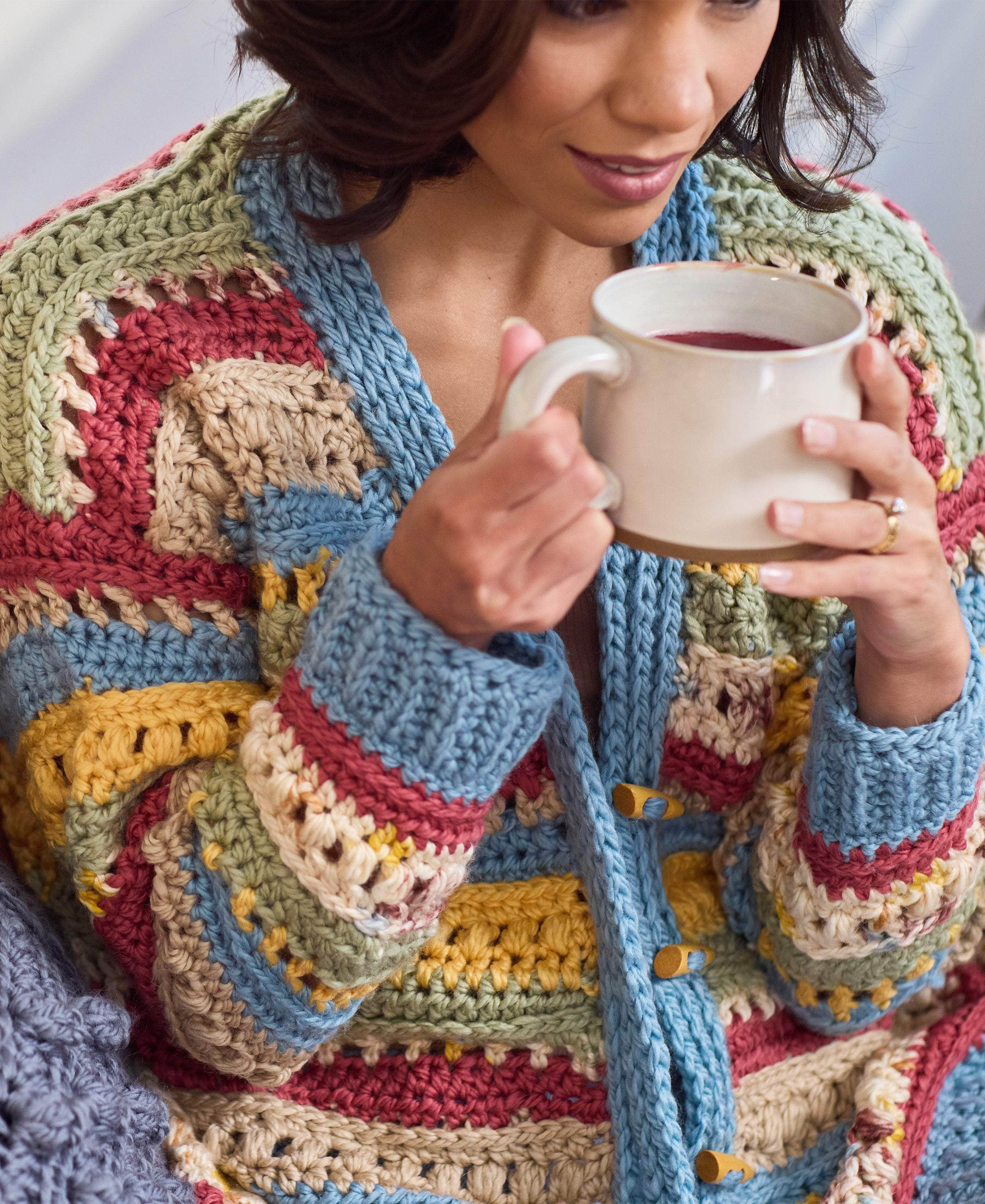 Rhythm and Reverie Striped Cardigan – Premier Yarns