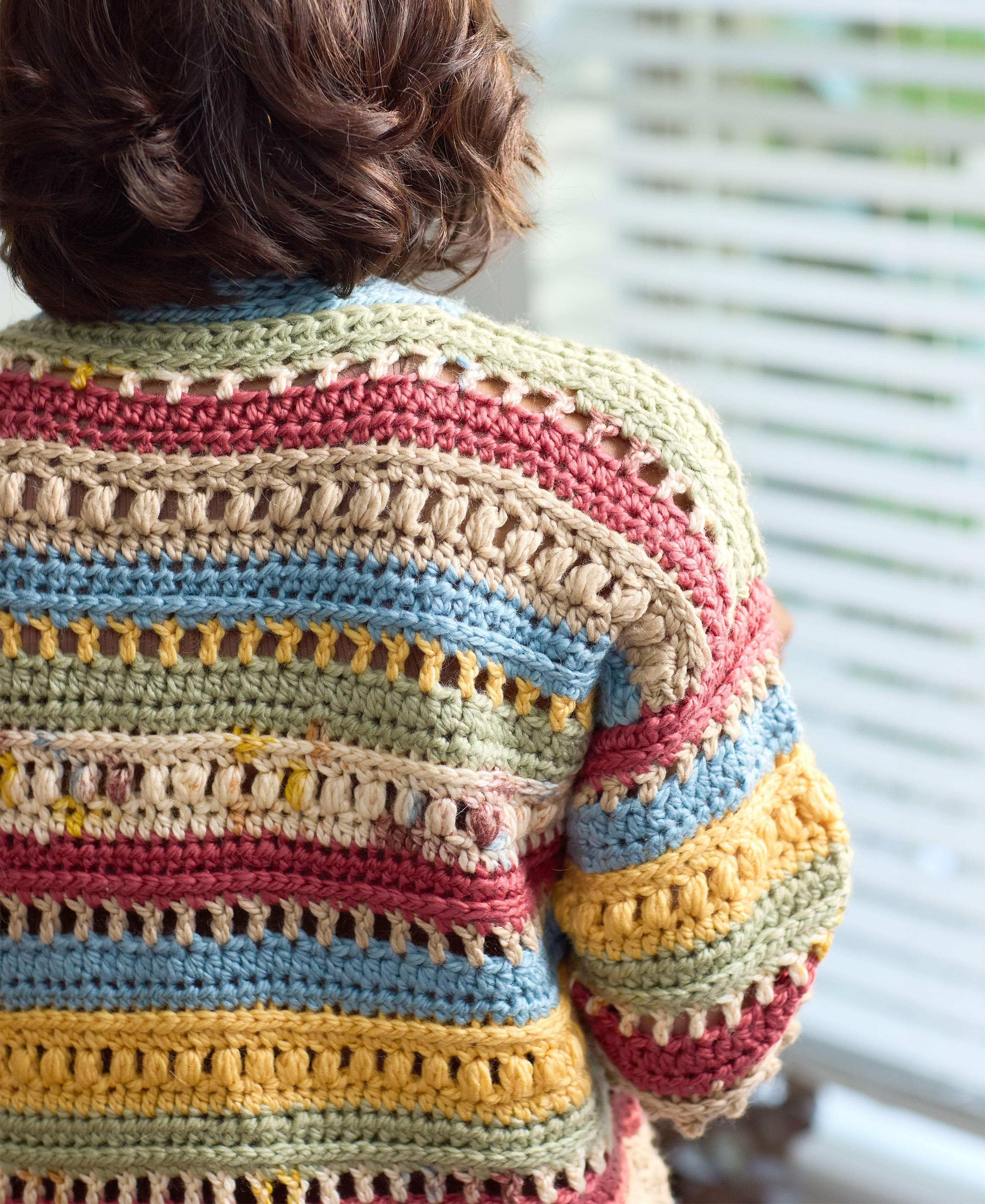 Rhythm and Reverie Striped Cardigan – Premier Yarns