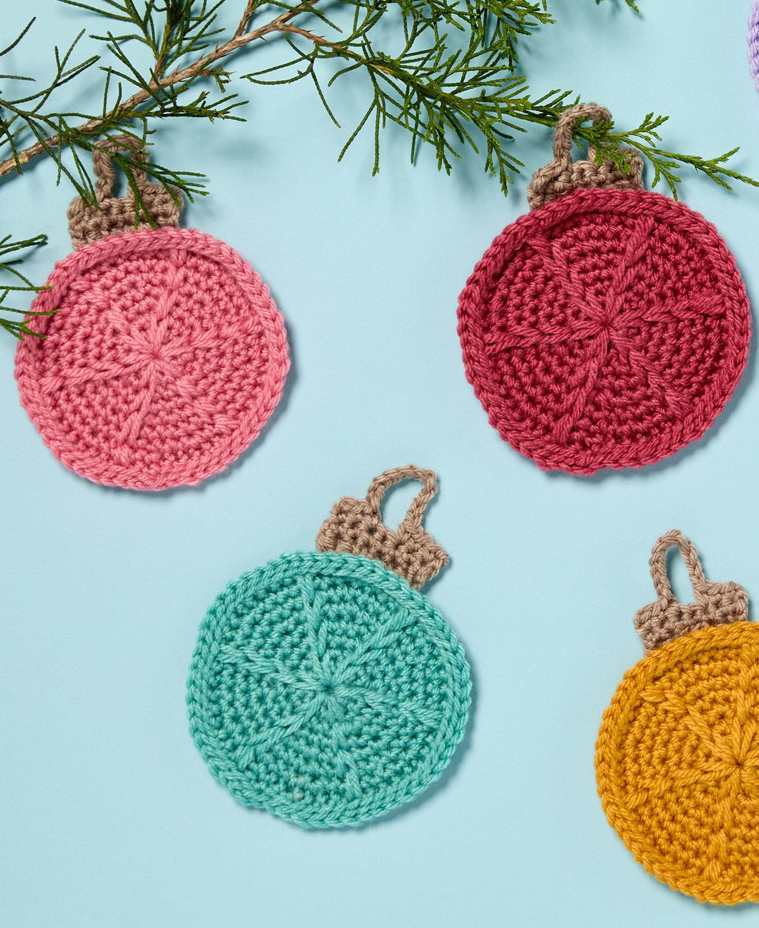 Holiday Bauble Coasters – Premier Yarns