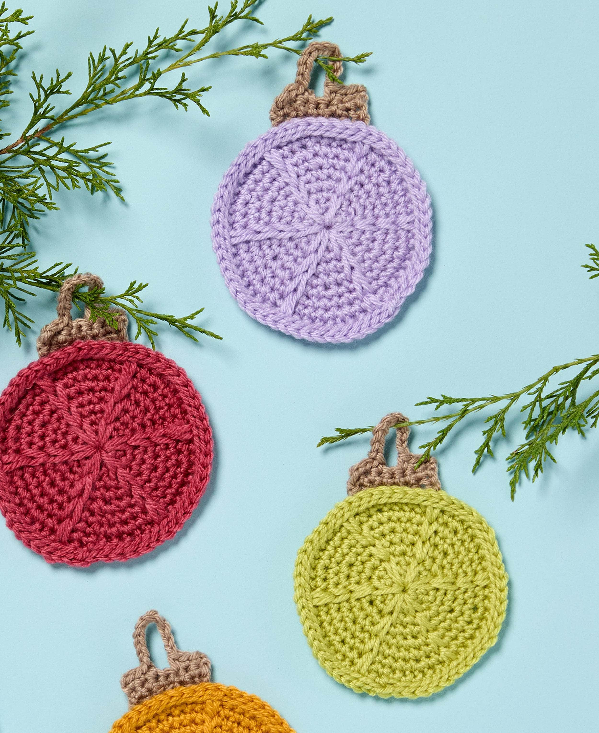 Holiday Bauble Coasters – Premier Yarns