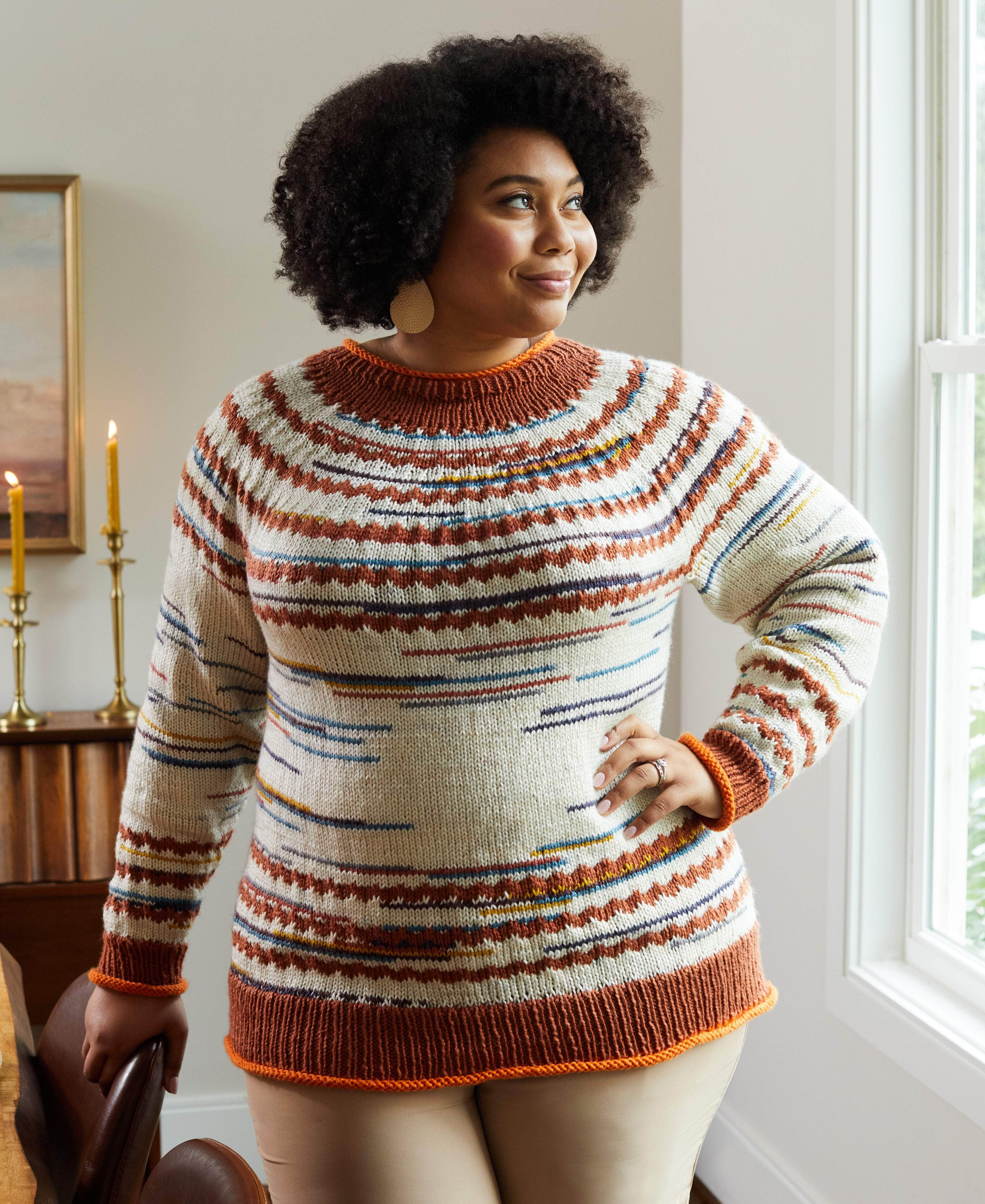 Chevron Yoke Pullover – Premier Yarns
