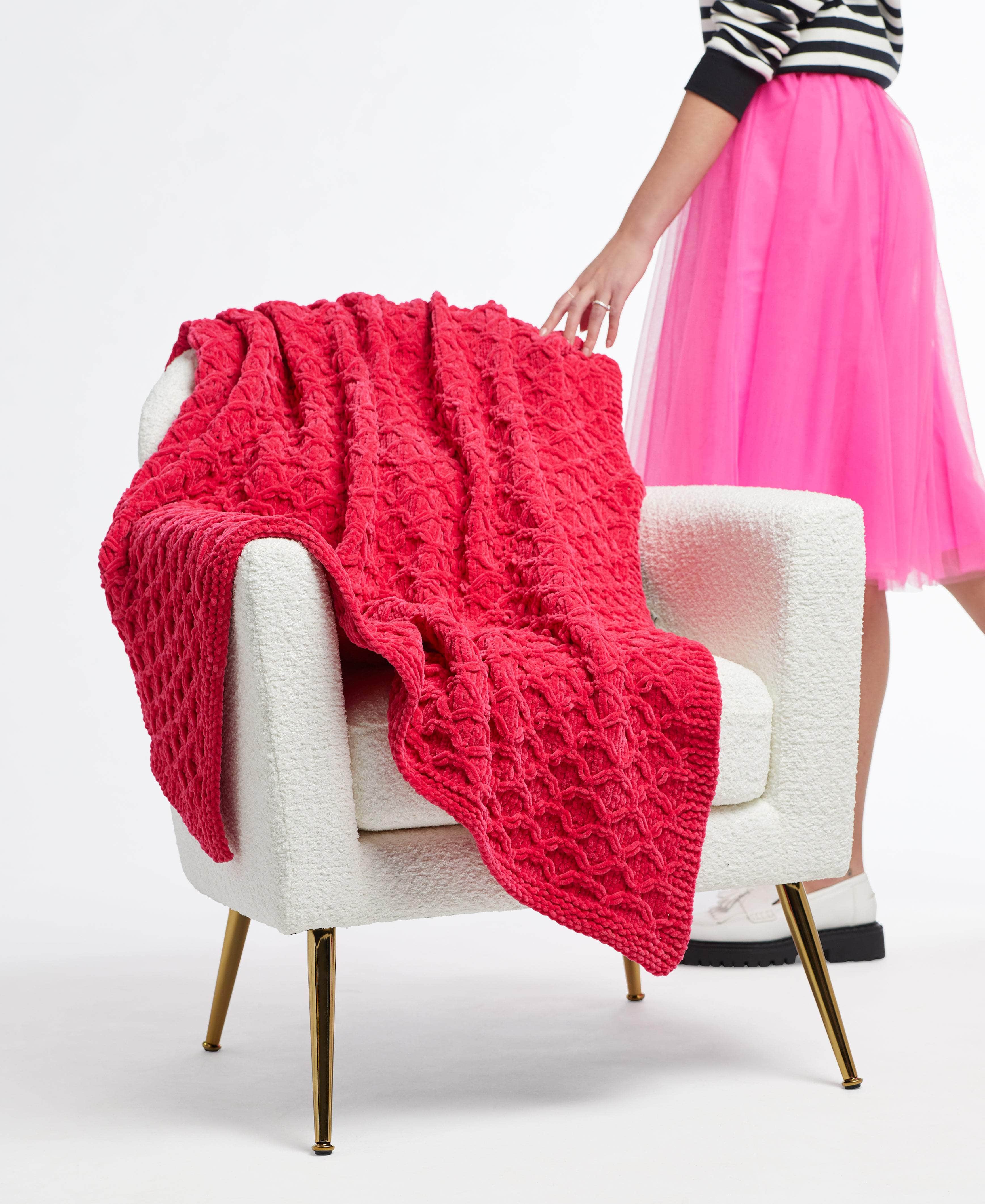 Slip Stitch Honeycomb Throw – Premier Yarns