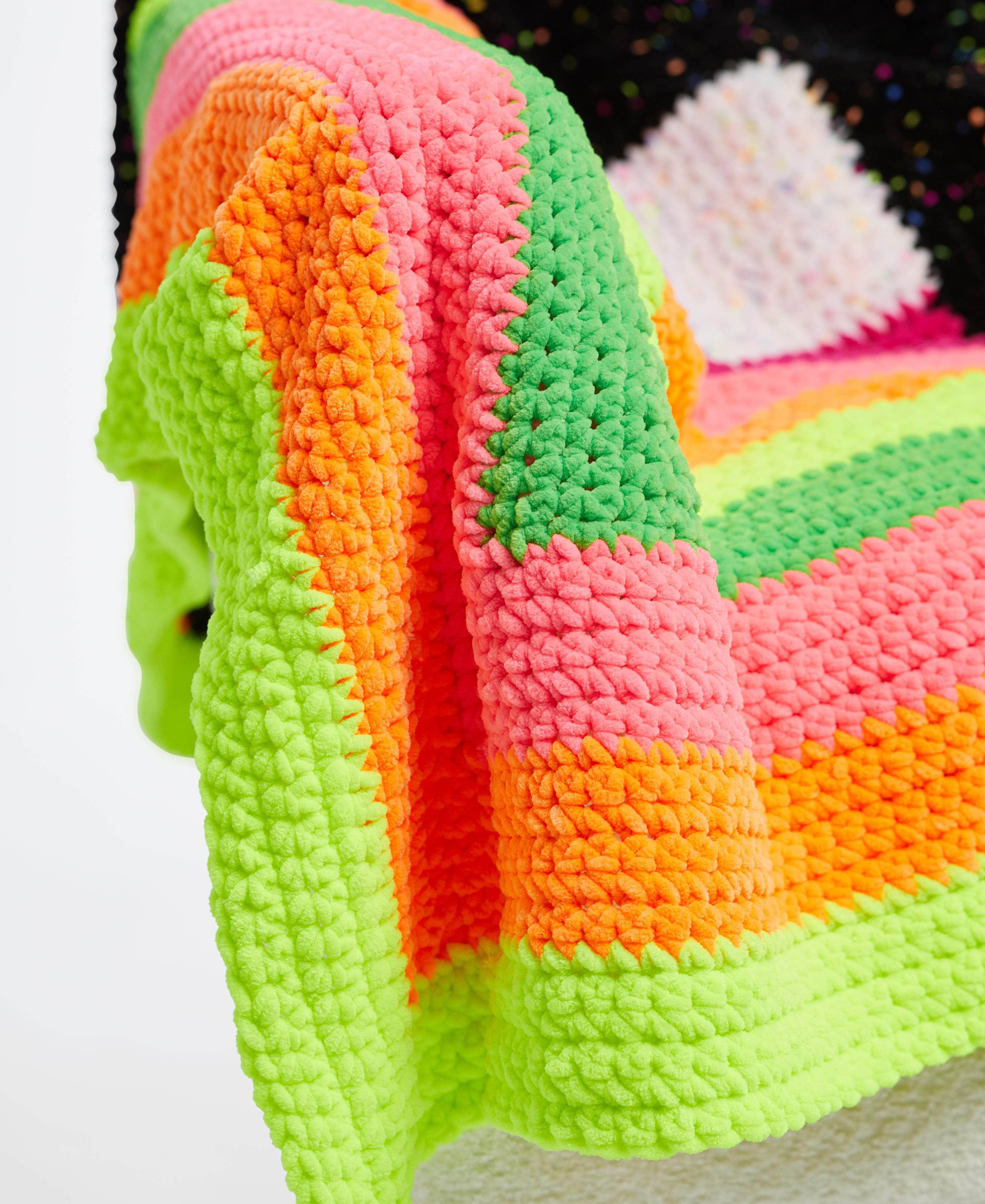 Neon Log Cabin Throw – Premier Yarns