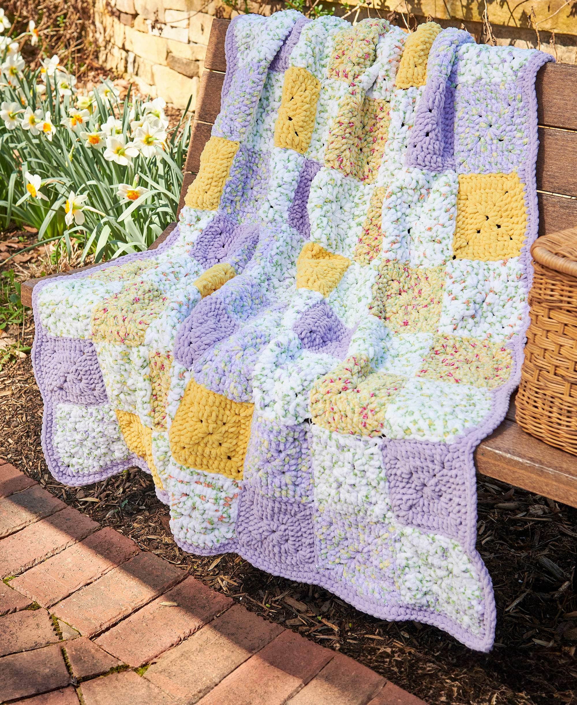 Sunny Blooms Blanket – Premier Yarns