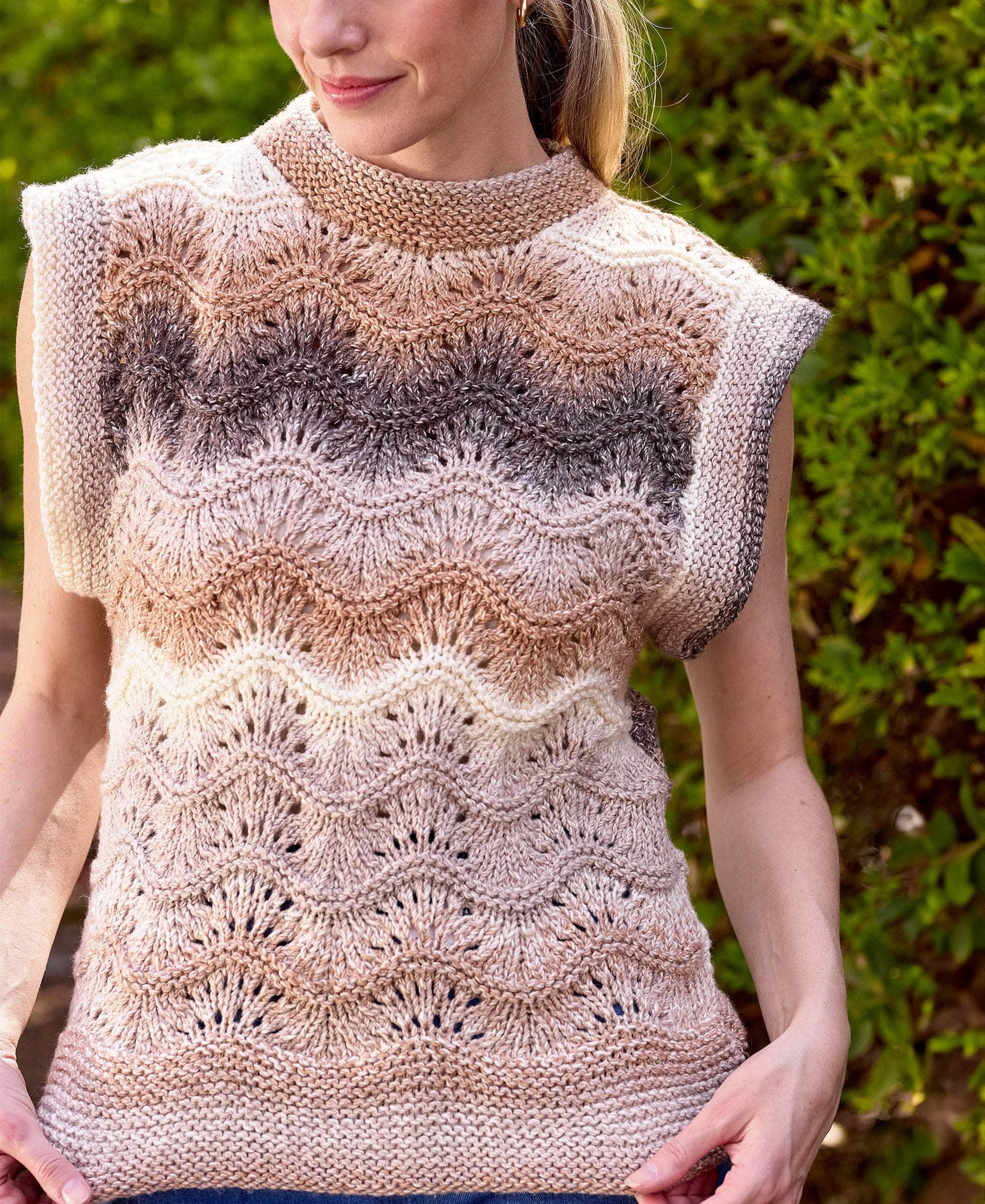 Pebbled Path Vest – Premier Yarns