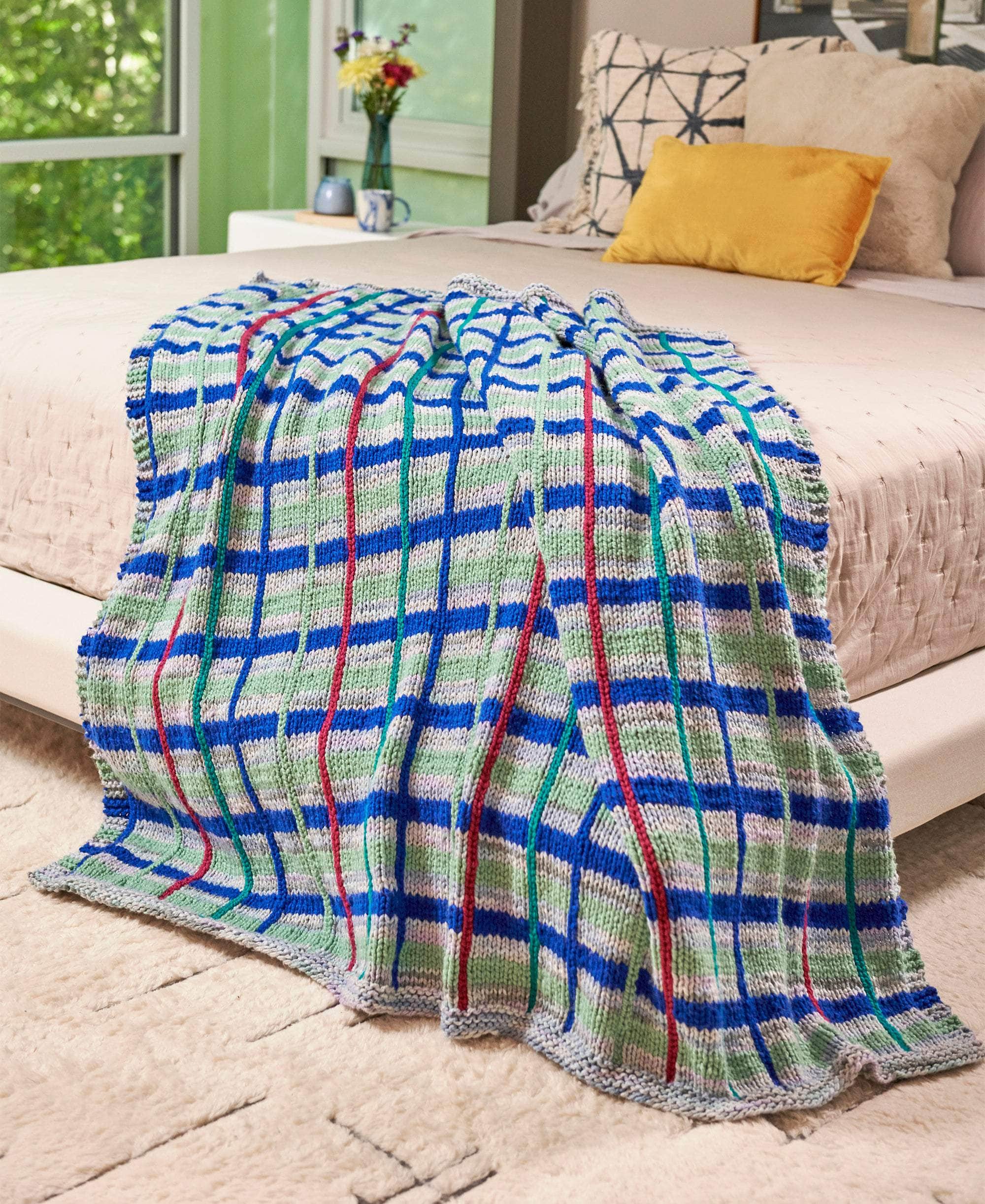 Tweed and Plaid Blanket – Premier Yarns