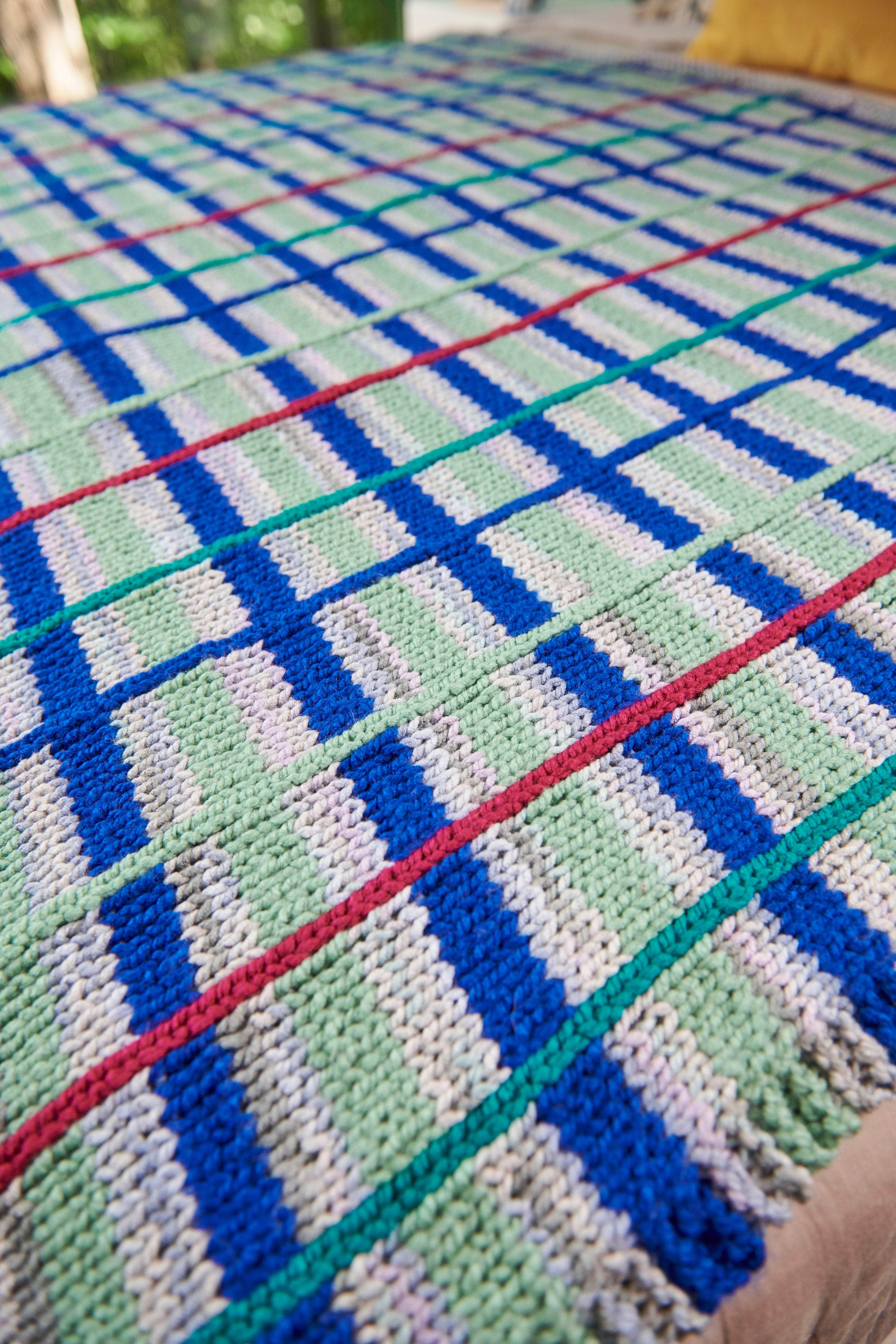 Tweed and Plaid Blanket – Premier Yarns