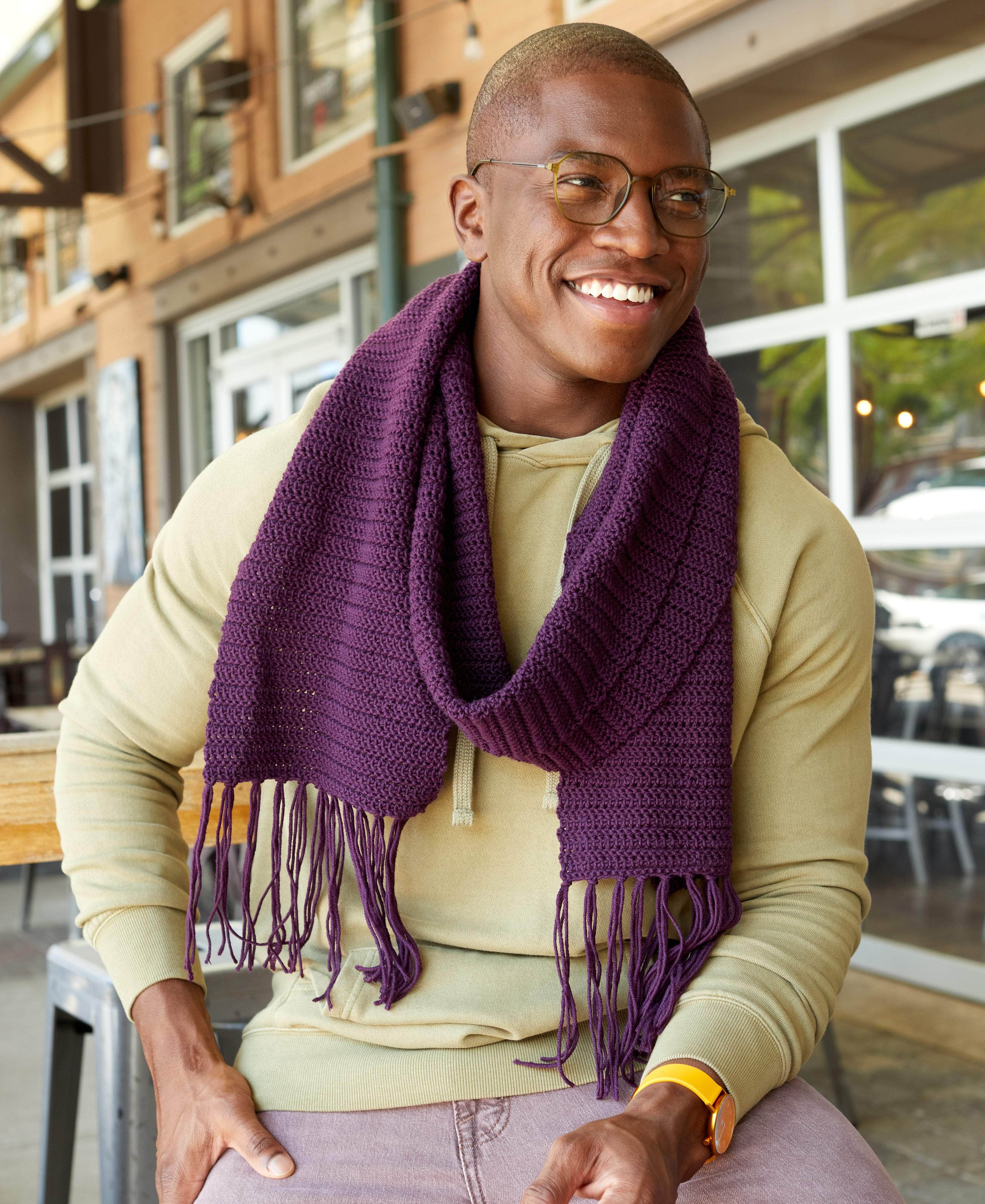 Herringbone Hills Scarf – Premier Yarns
