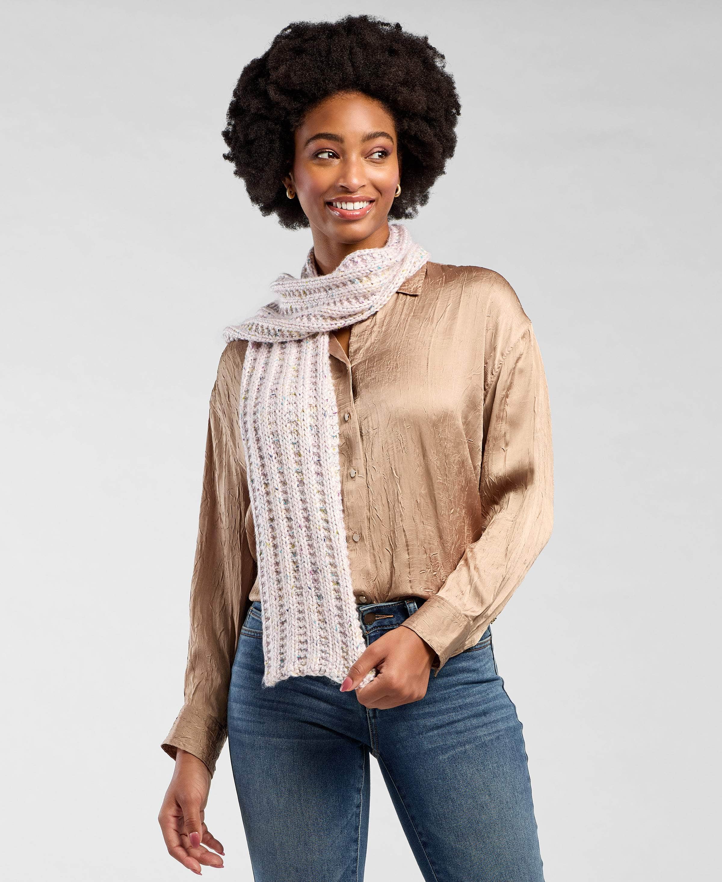 Sleek Ribbed Scarf – Premier Yarns