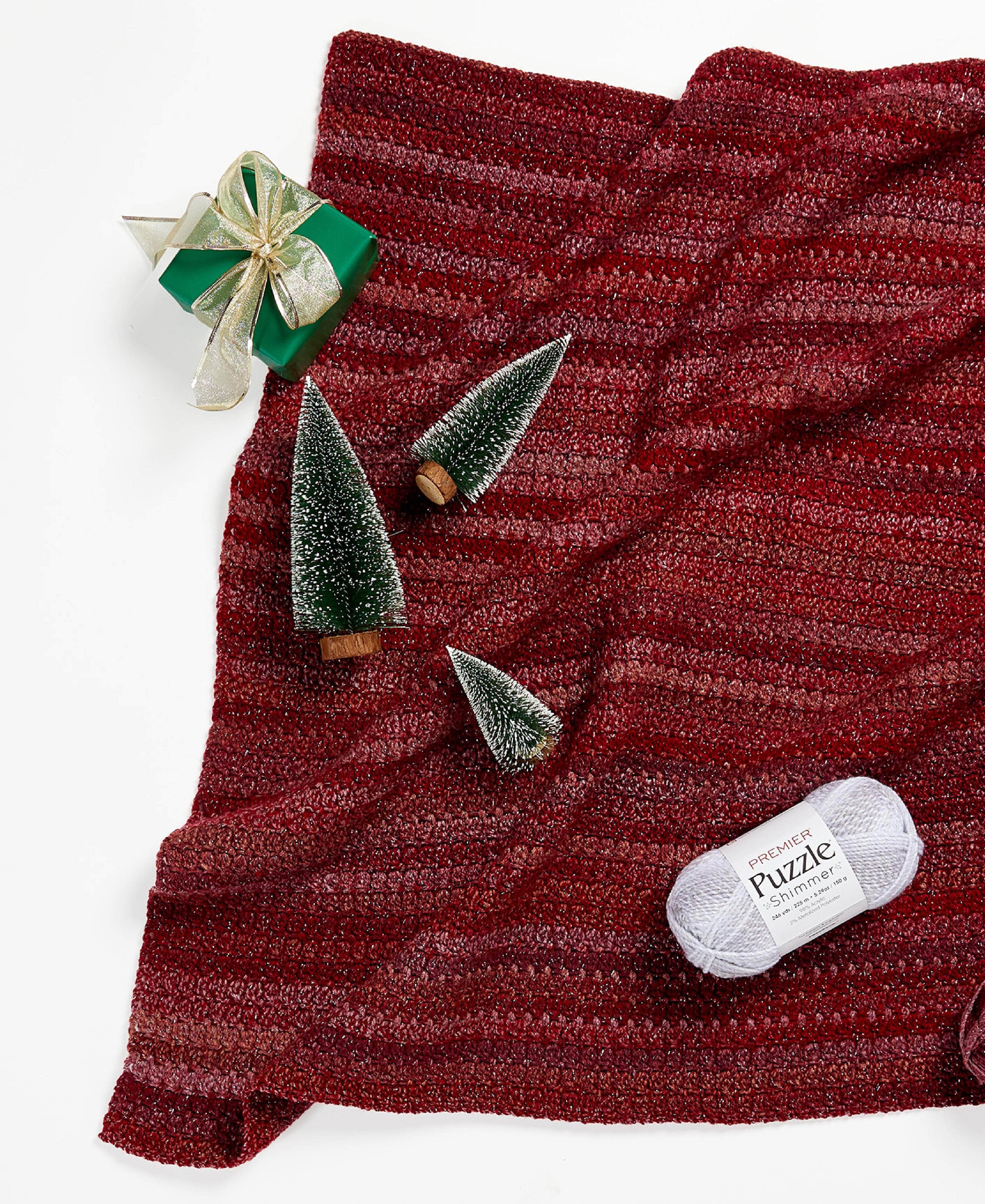 Puzzle Shimmer Arden Throw – Premier Yarns