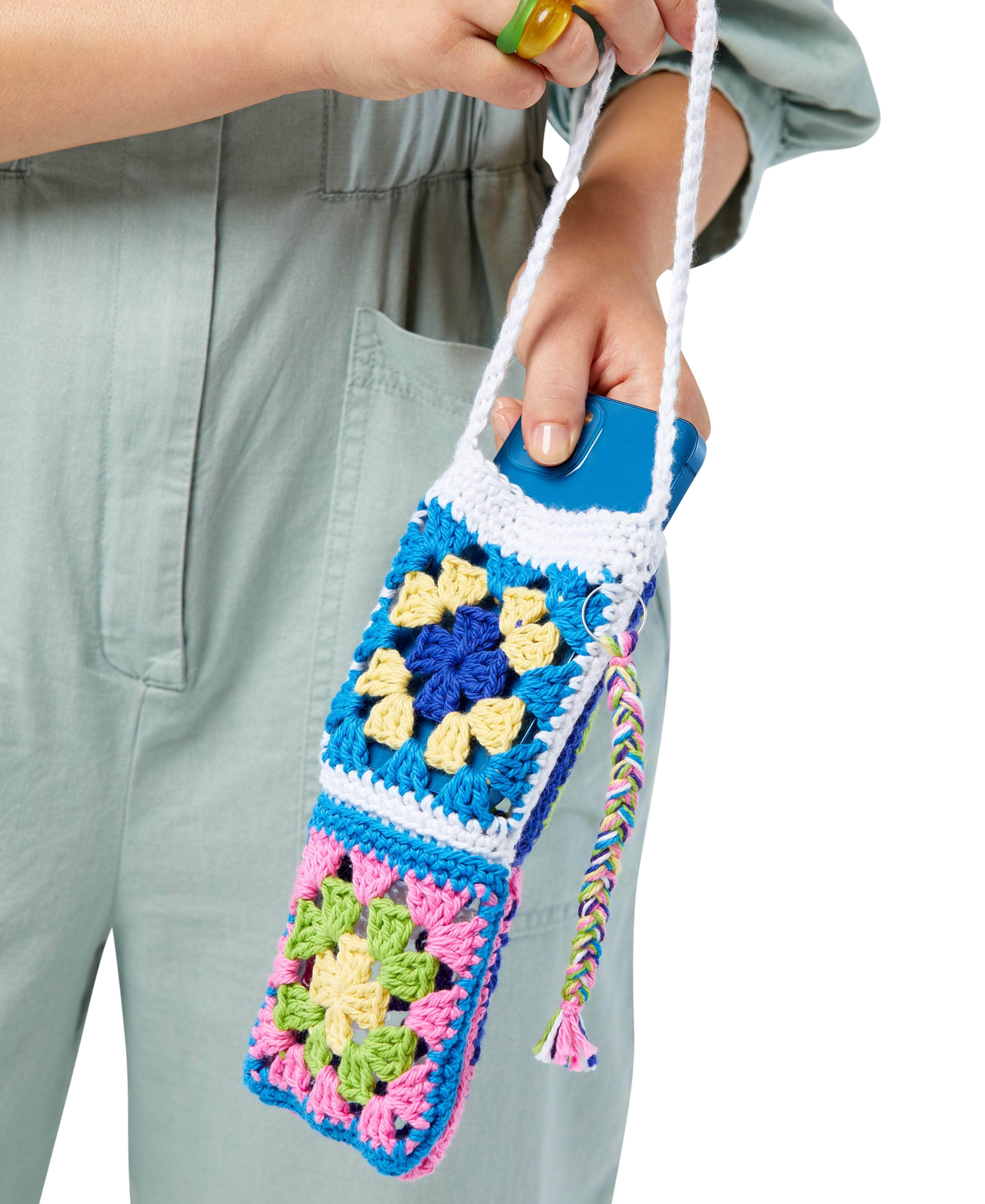 Granny Square Phone Pouch – Premier Yarns
