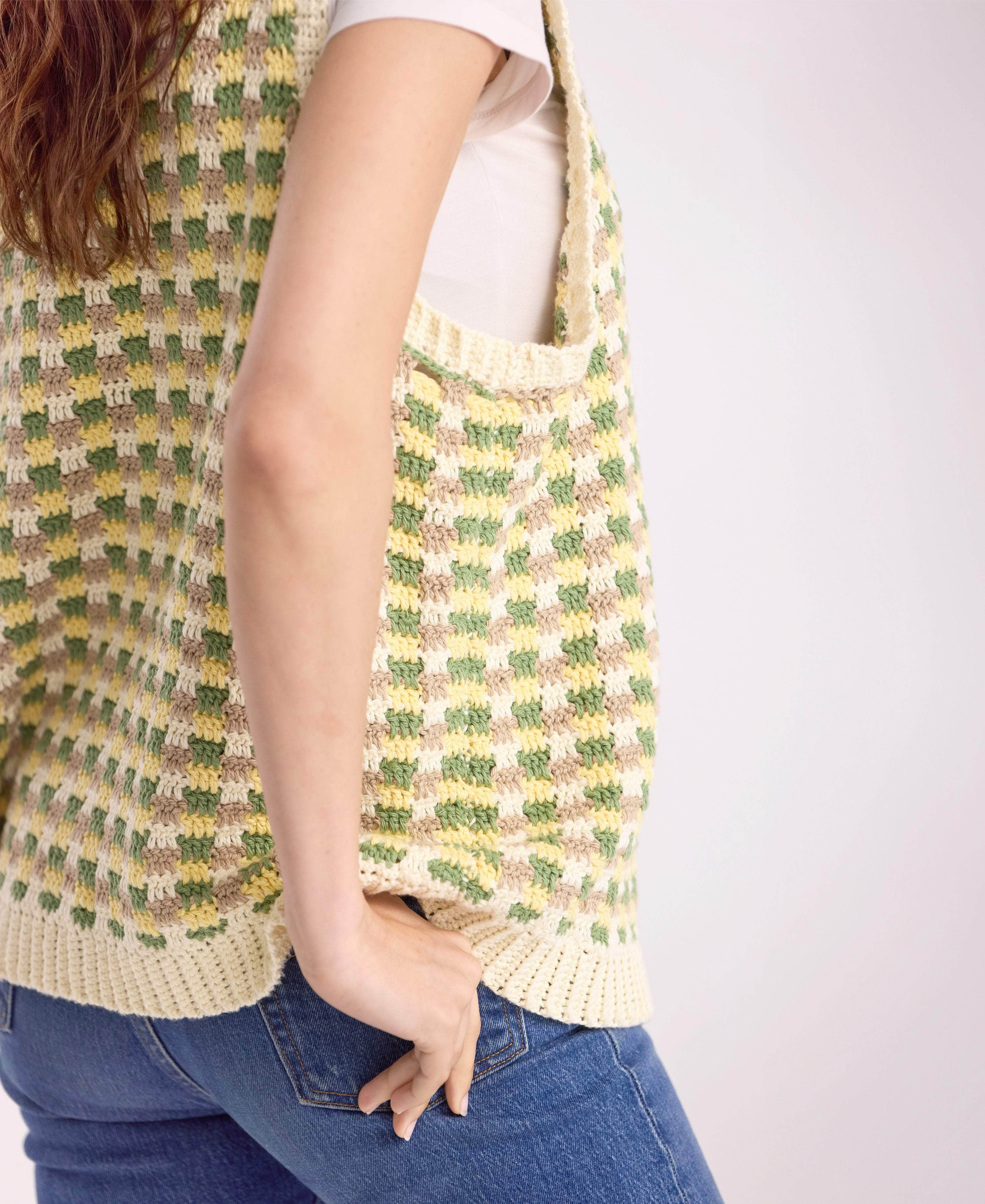 Mini Check Vest – Premier Yarns