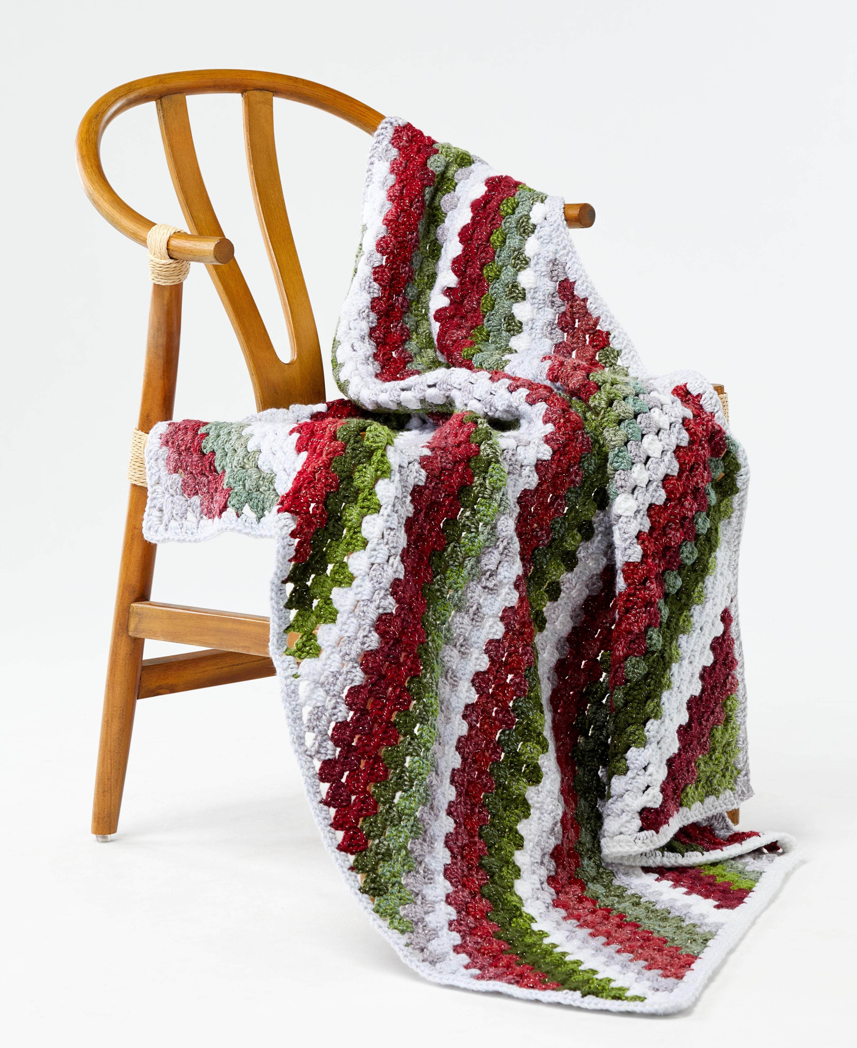 Diagonal Granny Stripe Throw – Premier Yarns