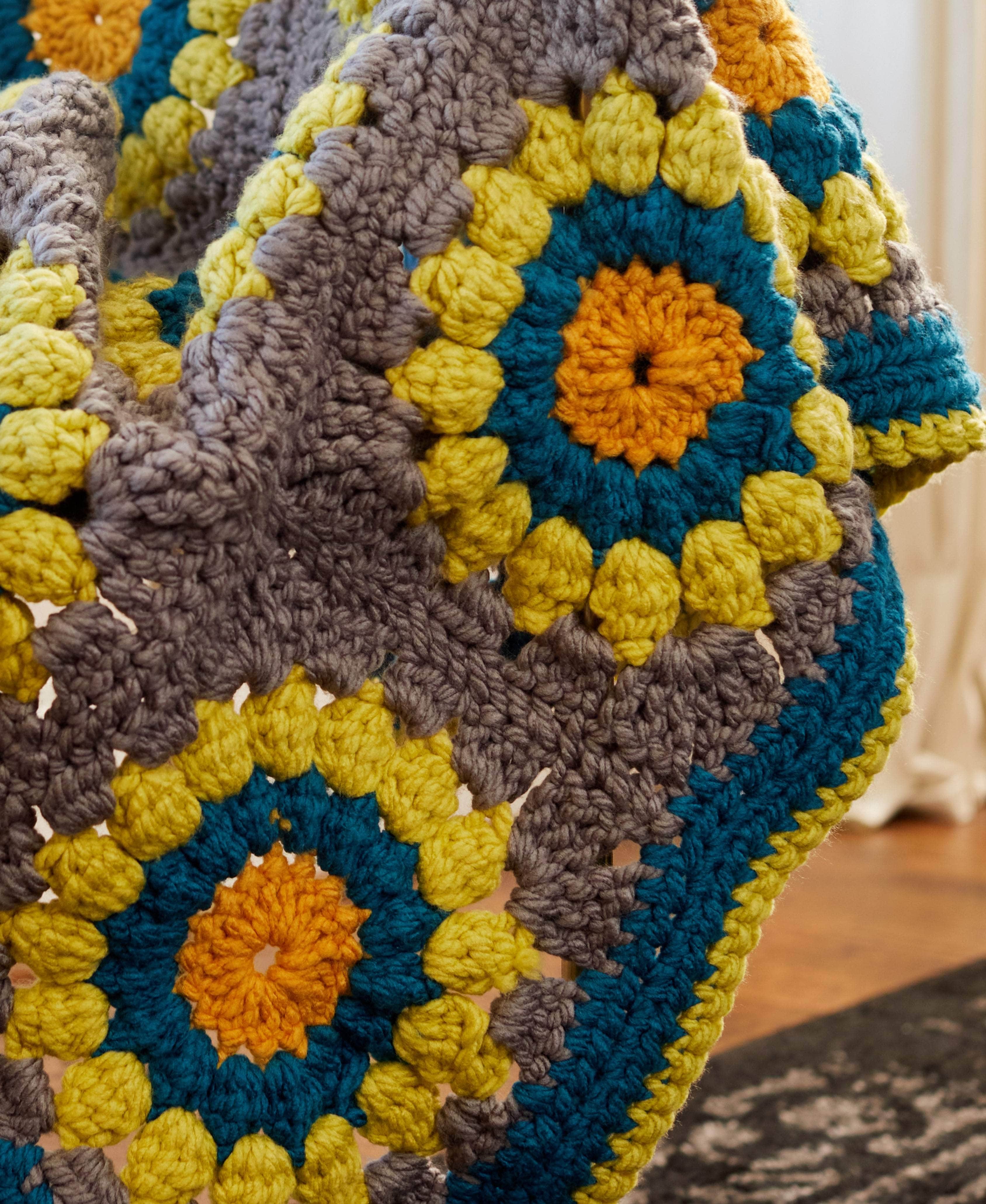 Crochet Motif Throw – Premier Yarns