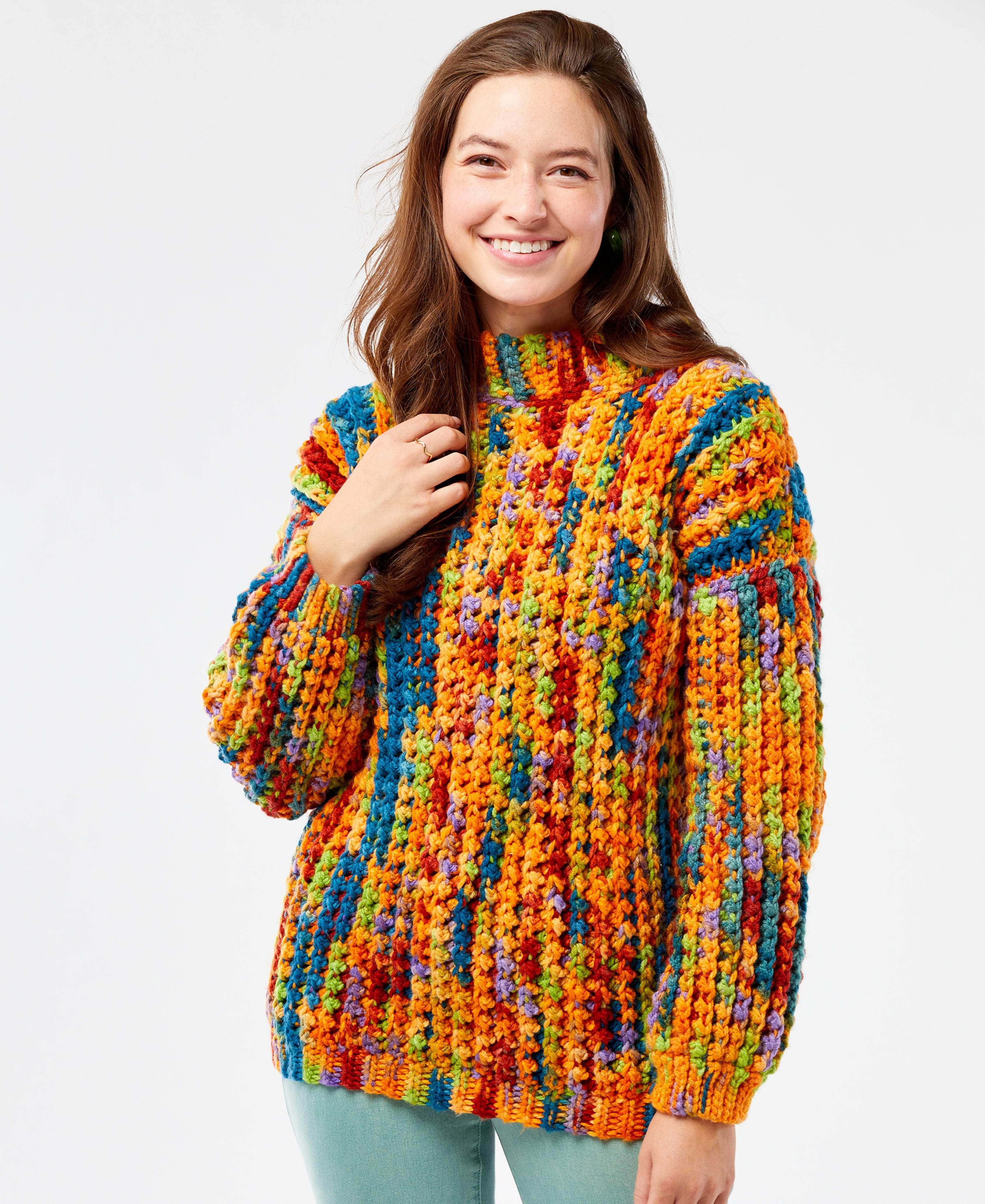 Cozy Crochet Pullover – Premier Yarns