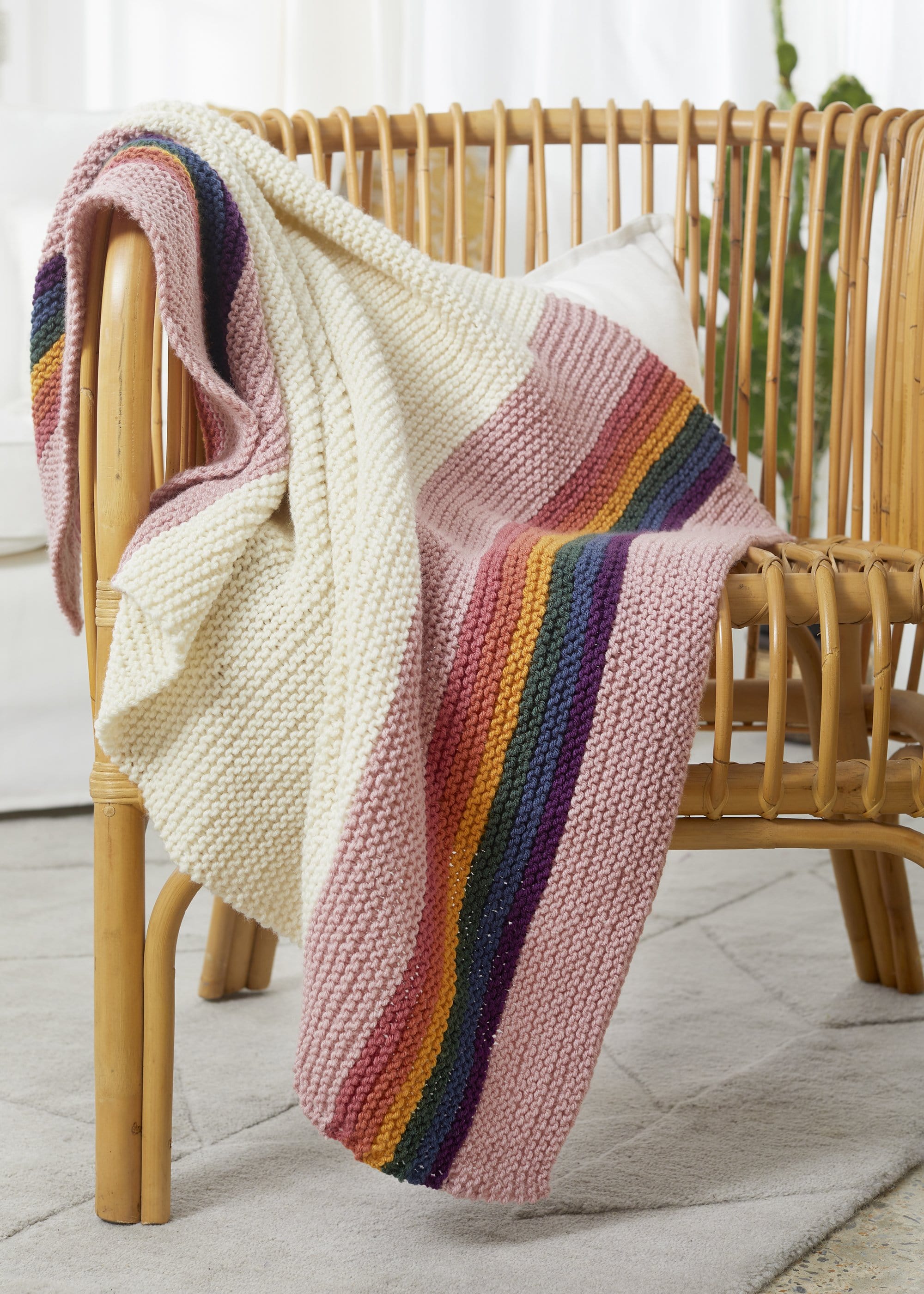 Retro Rainbow Blanket – Premier Yarns
