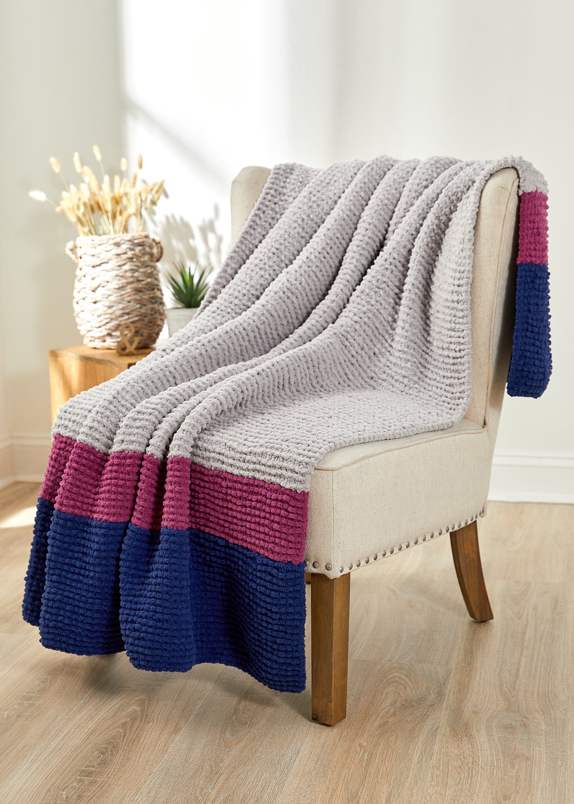 Garter Striped Blanket – Premier Yarns