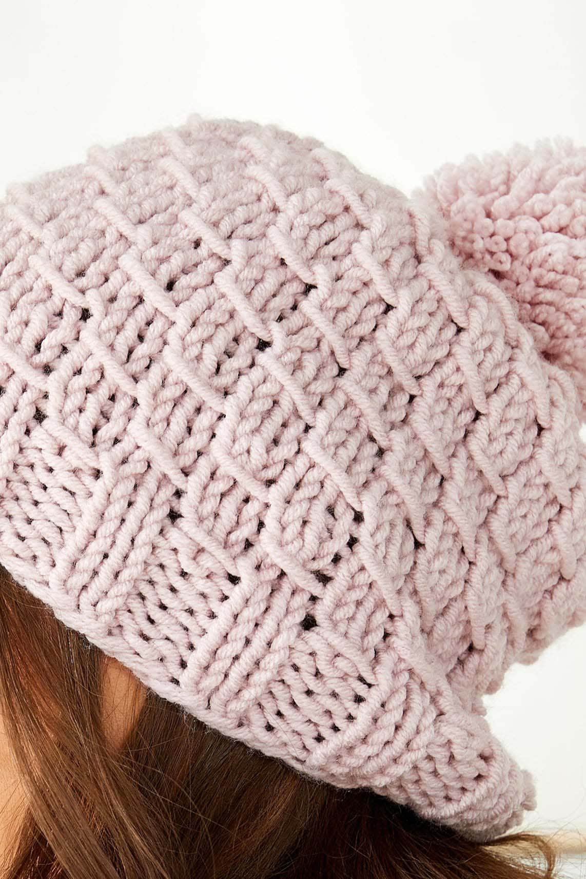 Diagonal Textured Hat – Premier Yarns