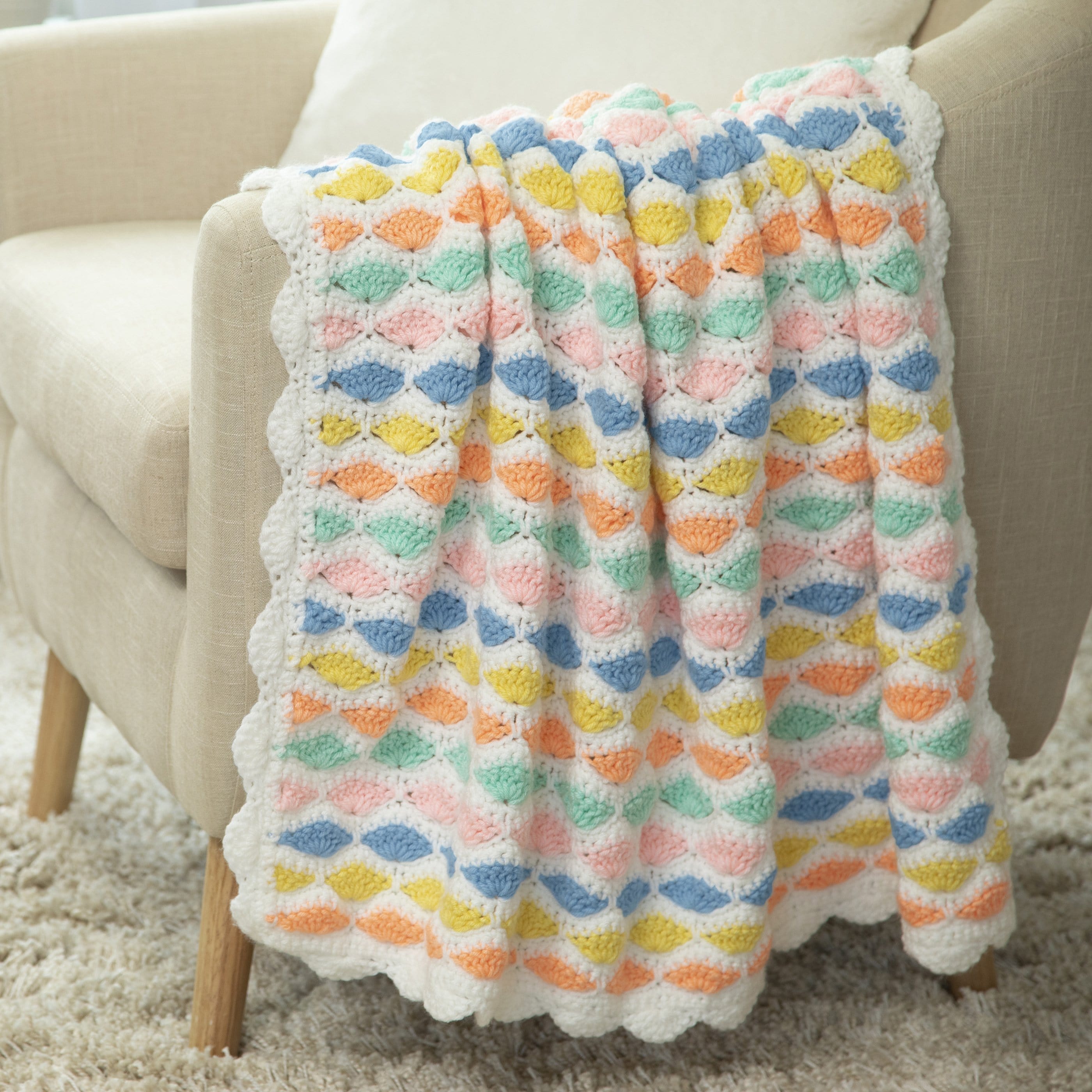 Colorful Shells Blanket – Premier Yarns