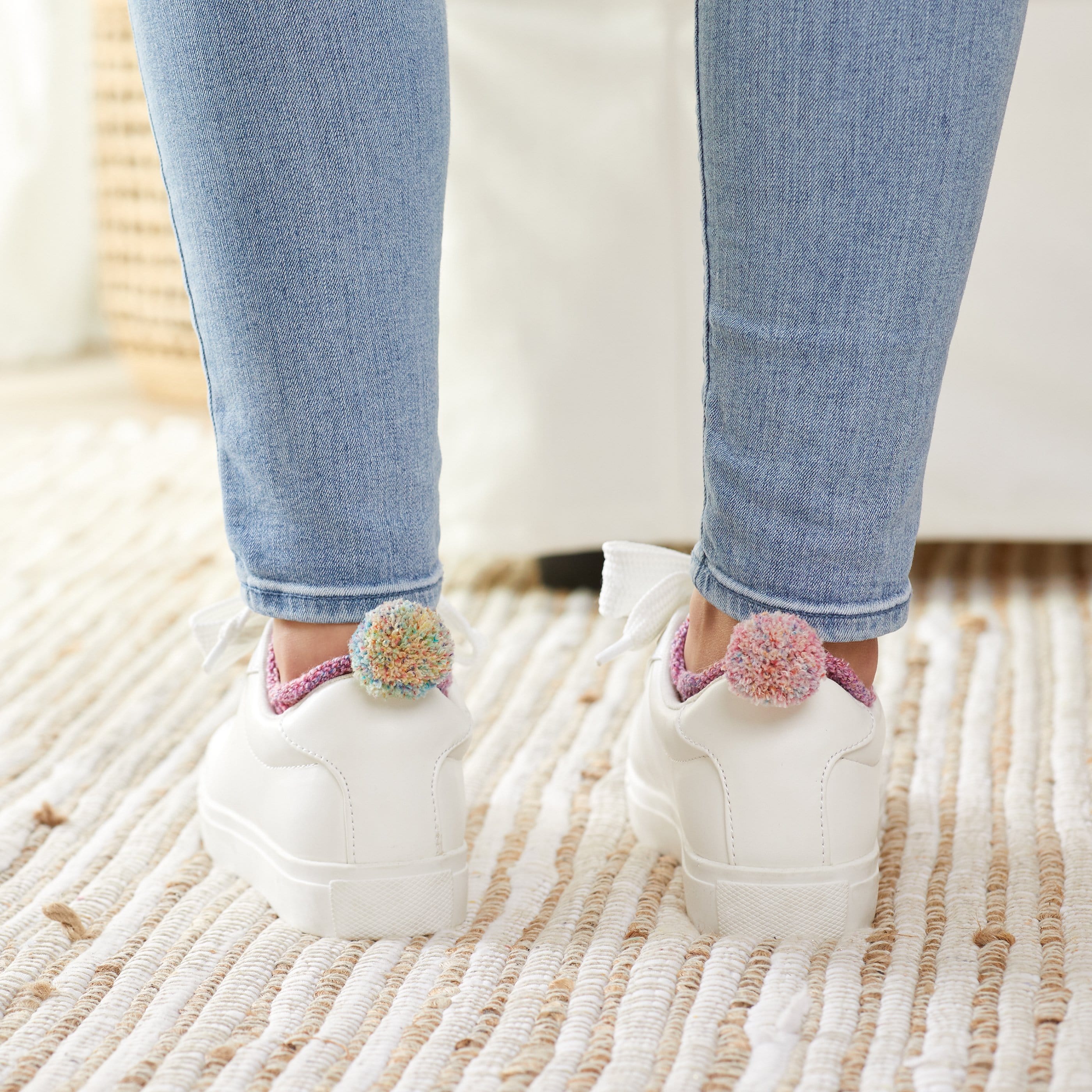 Pom Pom Ankle Socks – Premier Yarns