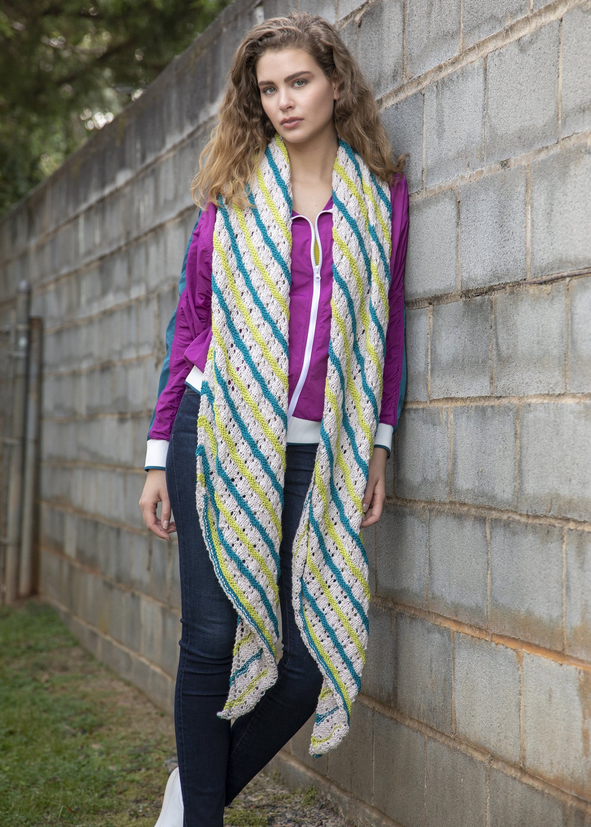 Neon Ridge Wrap – Premier Yarns