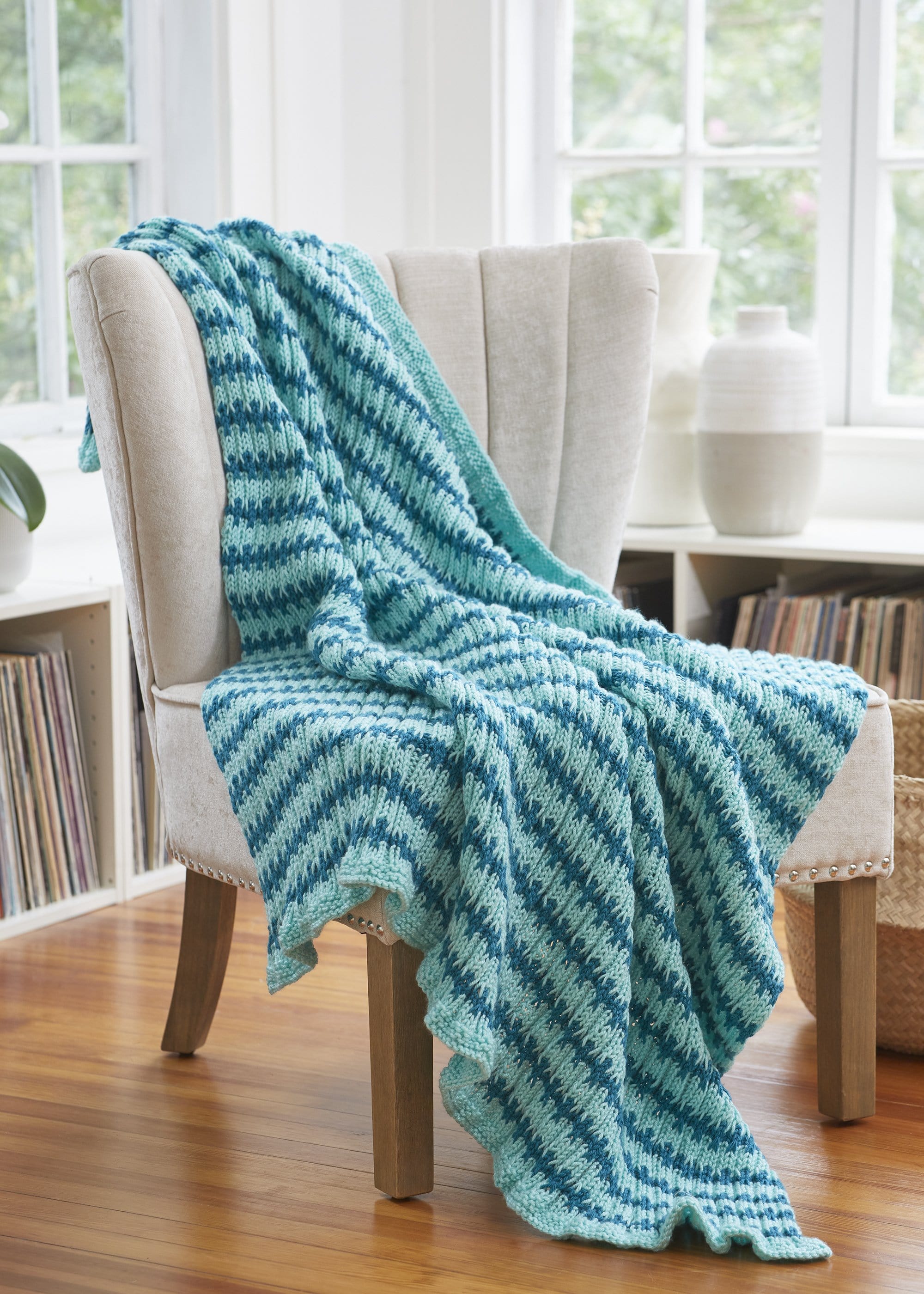 Striped Rib Throw – Premier Yarns