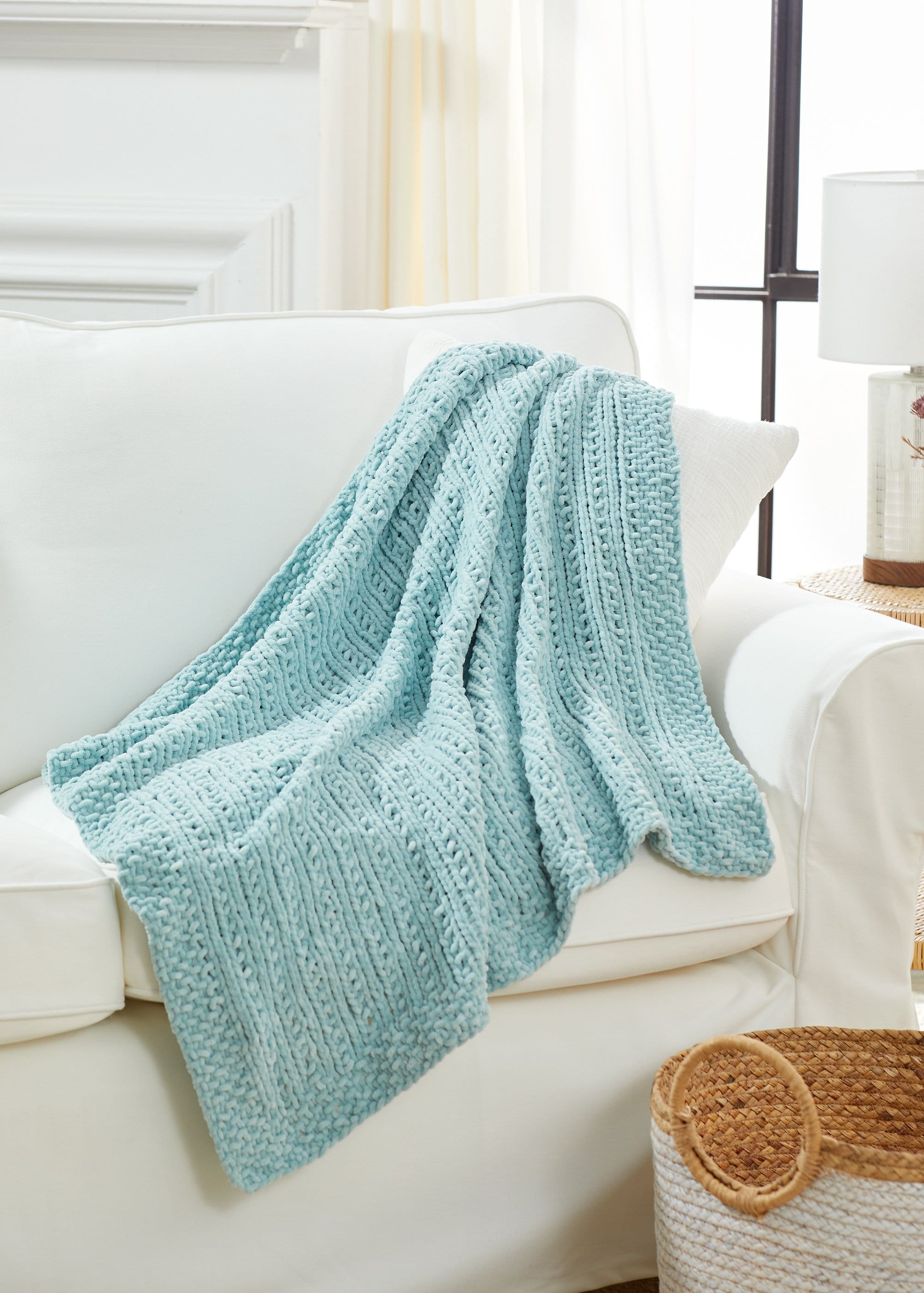 Seeded Columns Blanket – Premier Yarns