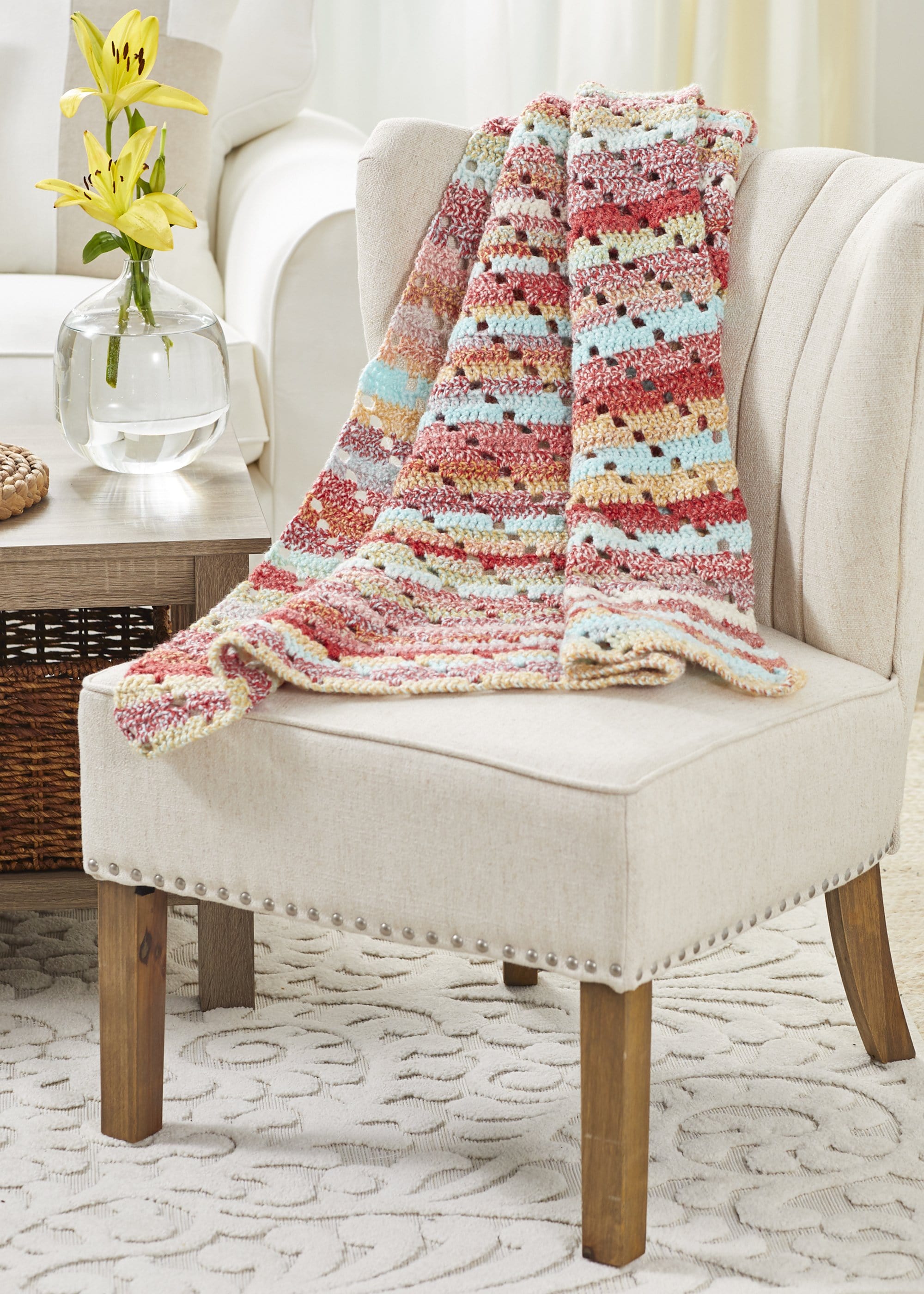 Sierra Keyhole Blanket – Premier Yarns