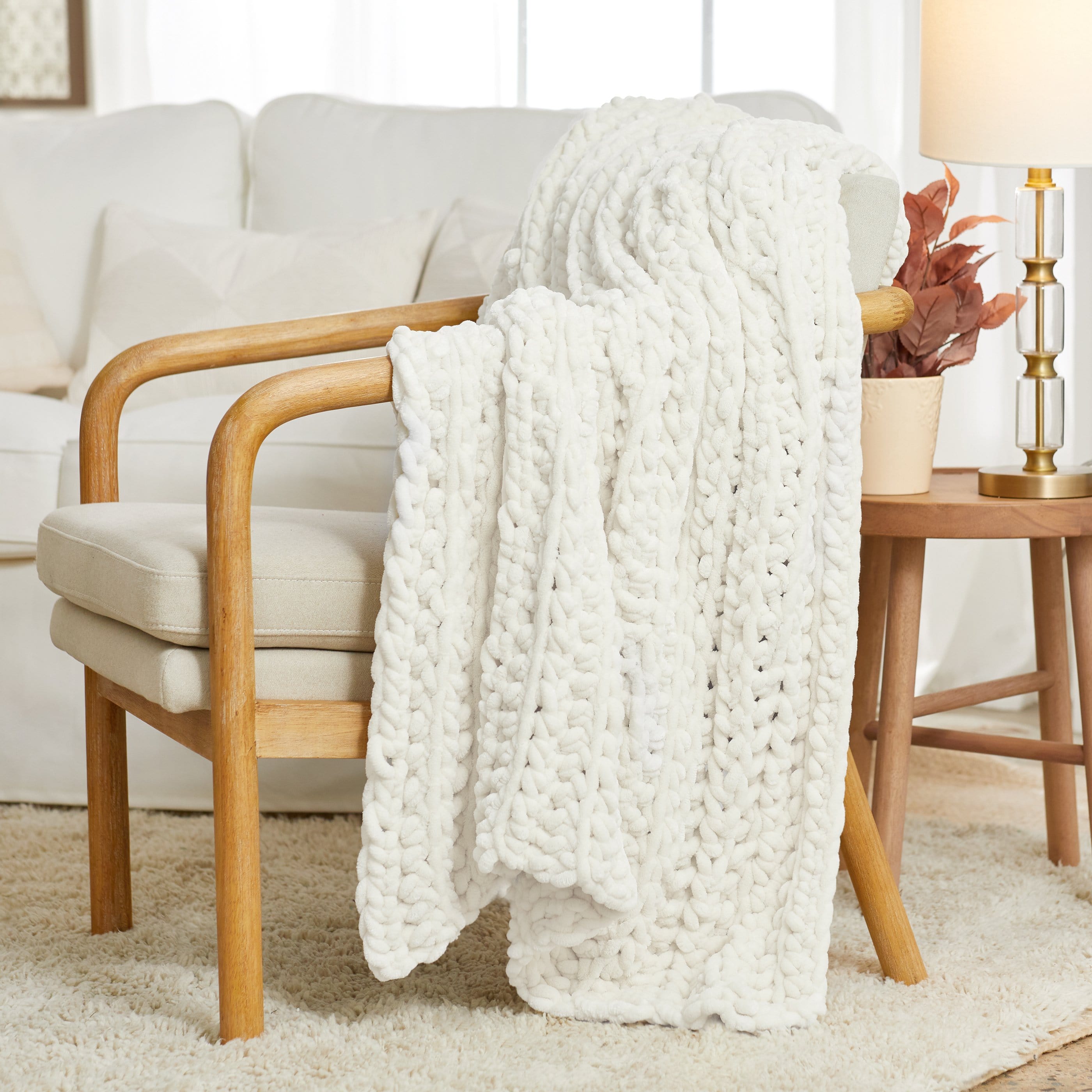 Ribbed Crochet Throw – Premier Yarns