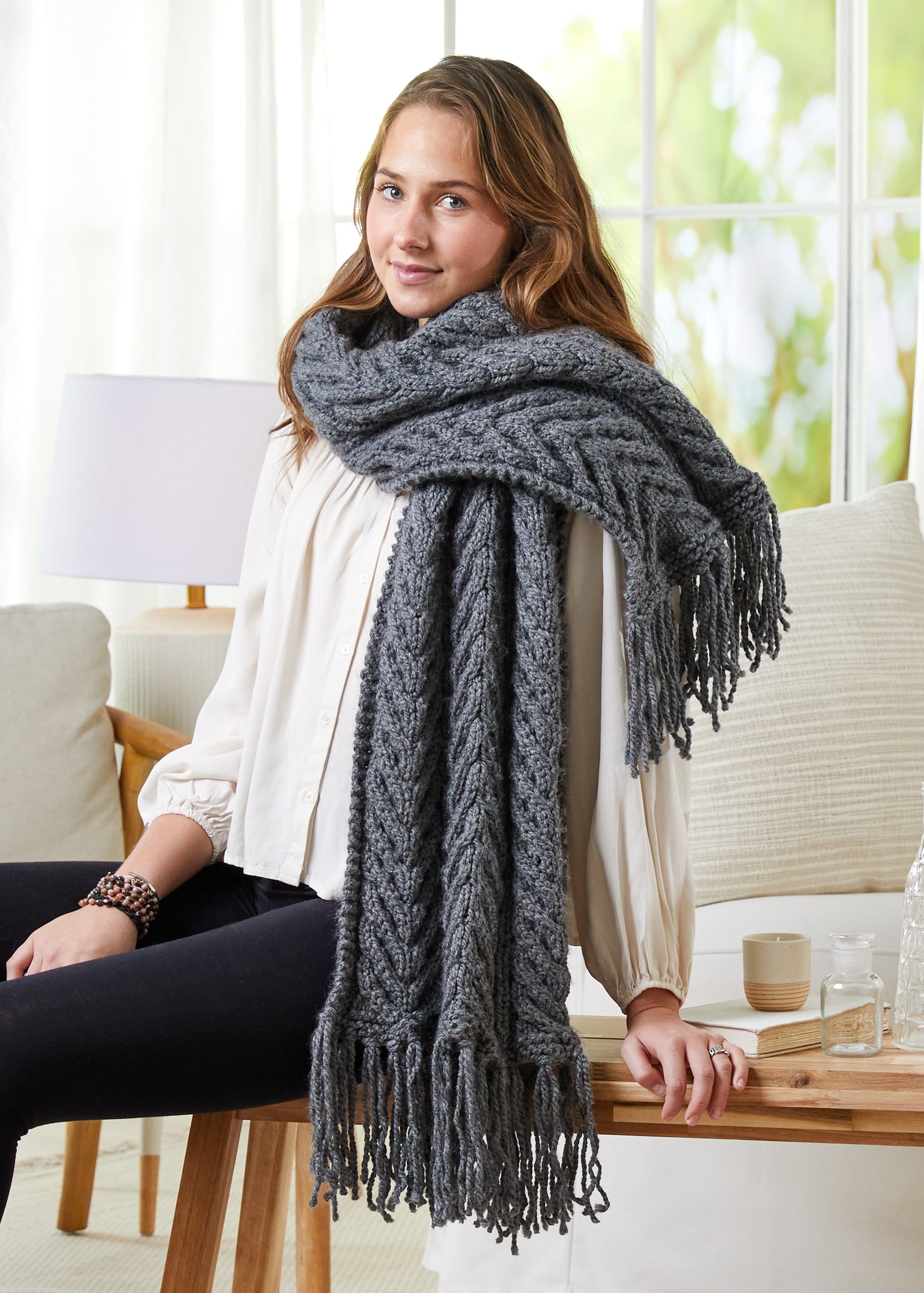 Cozy Cable Wrap – Premier Yarns
