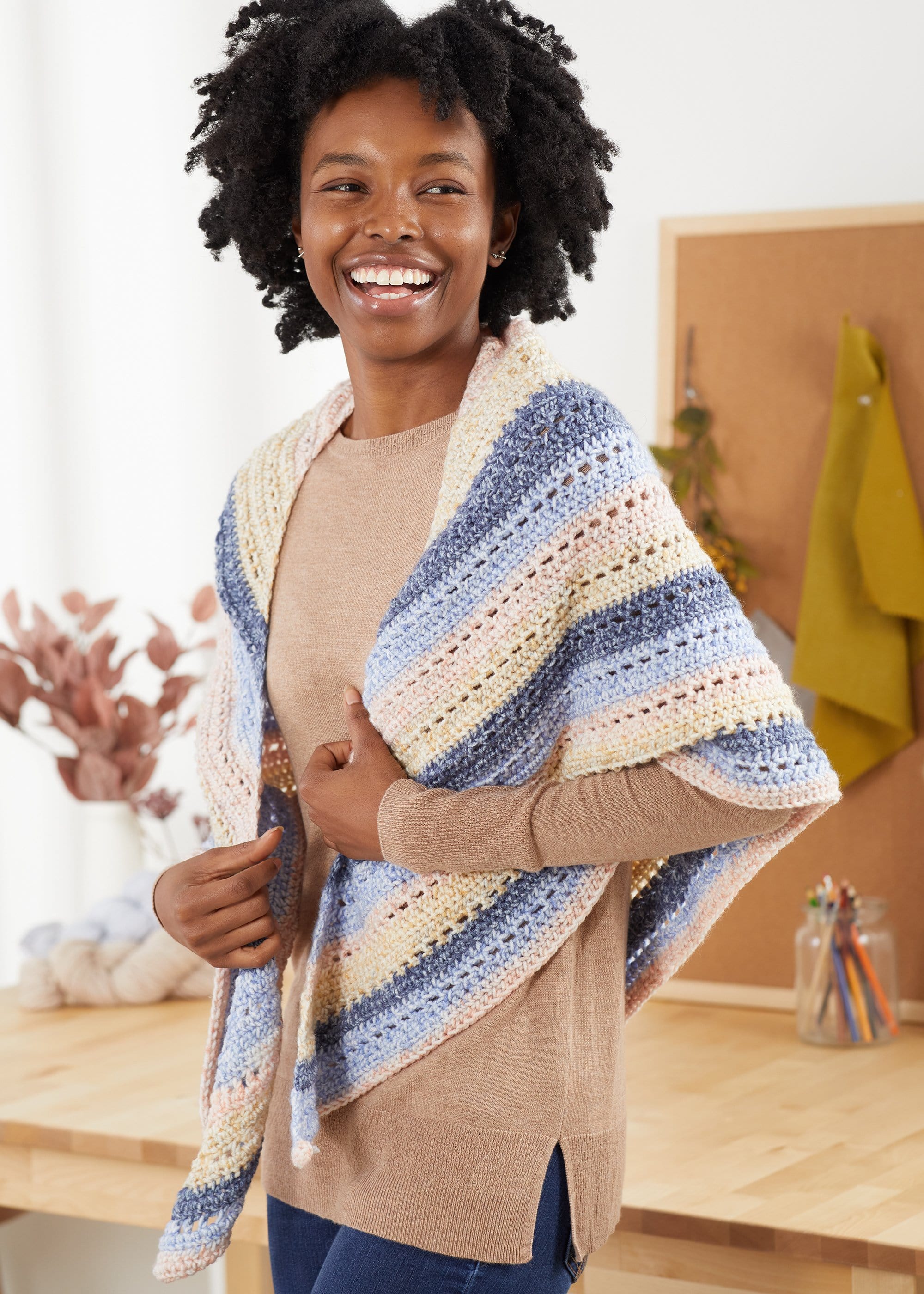 Indigo Breeze Wrap – Premier Yarns