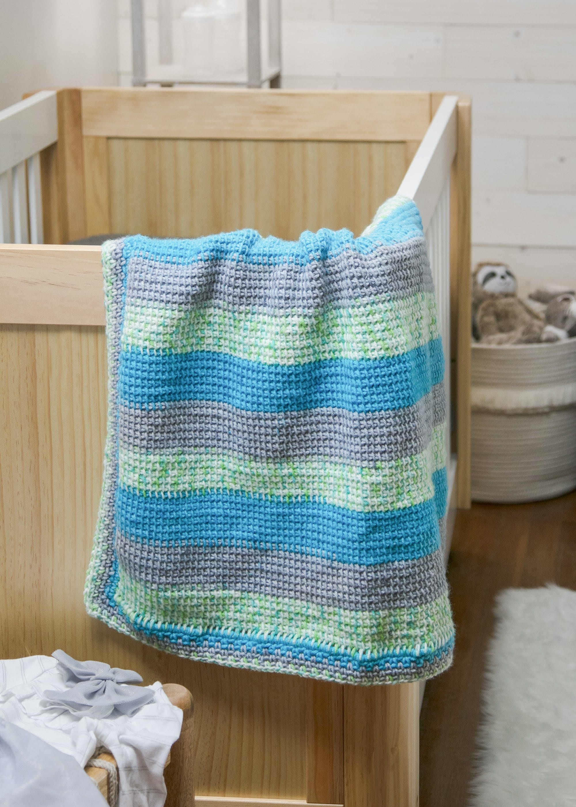Beachy Stripes Baby Blanket – Premier Yarns