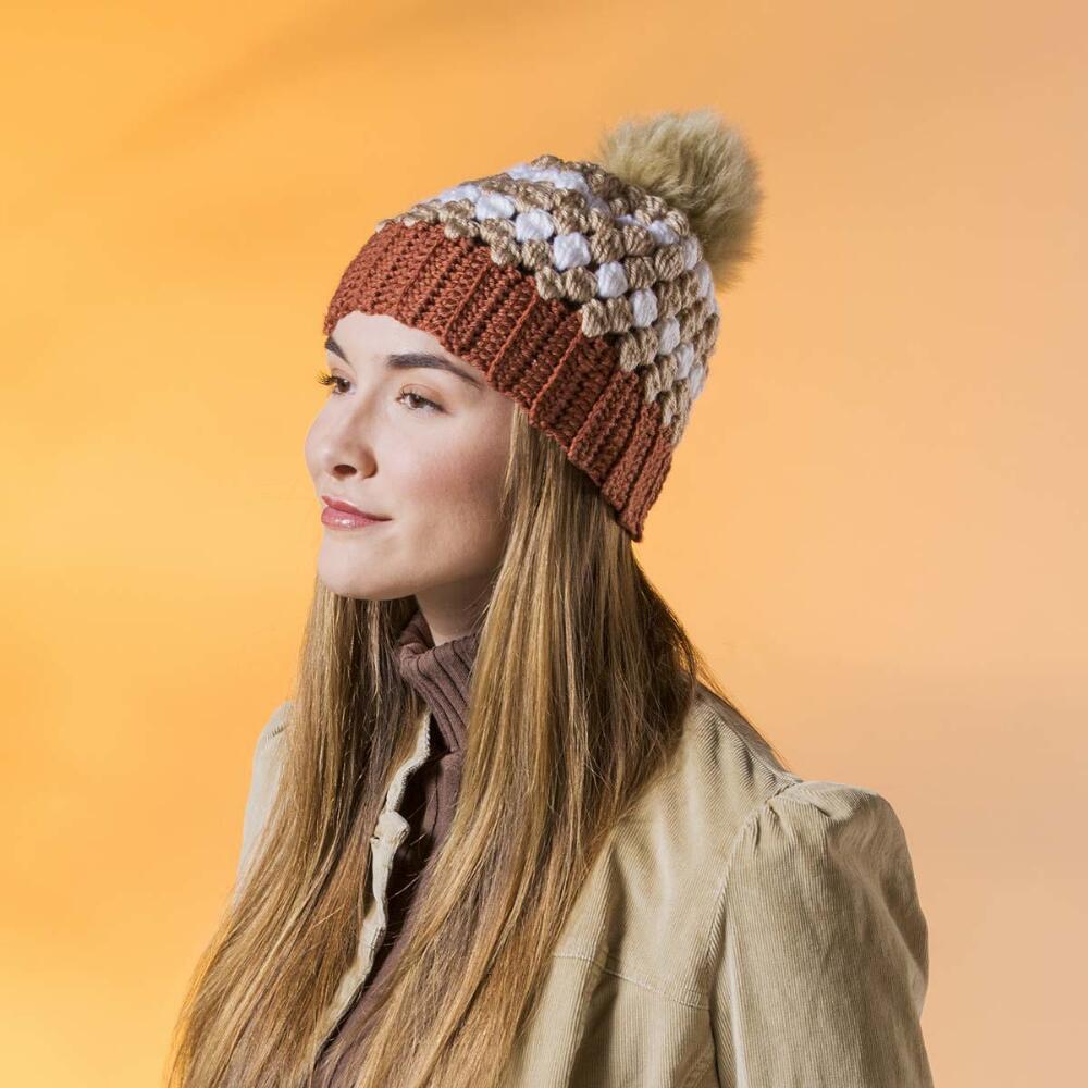 Premier® Caramel Clusters Hat Free Download – Premier Yarns