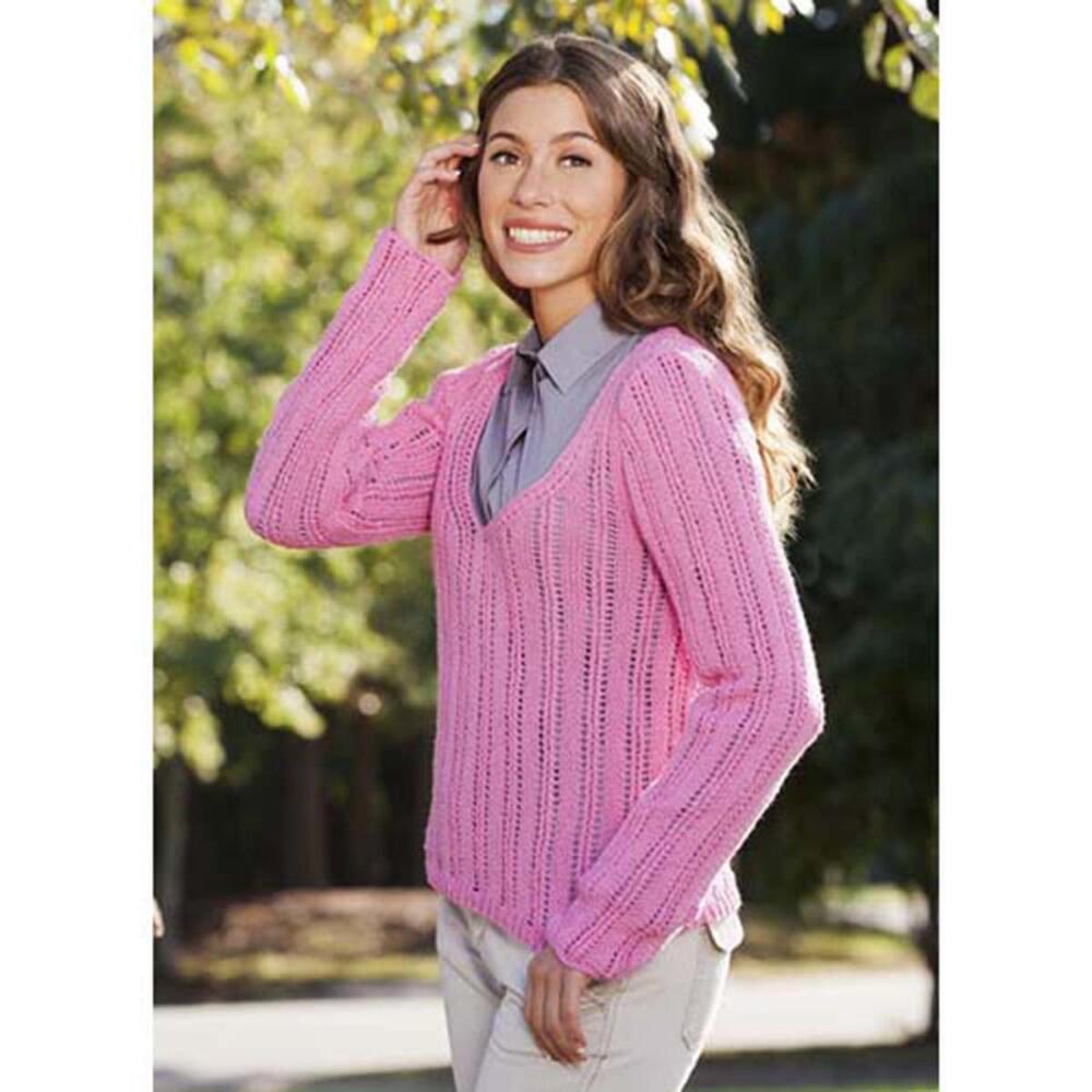 Lace Columns Pullover – Premier Yarns