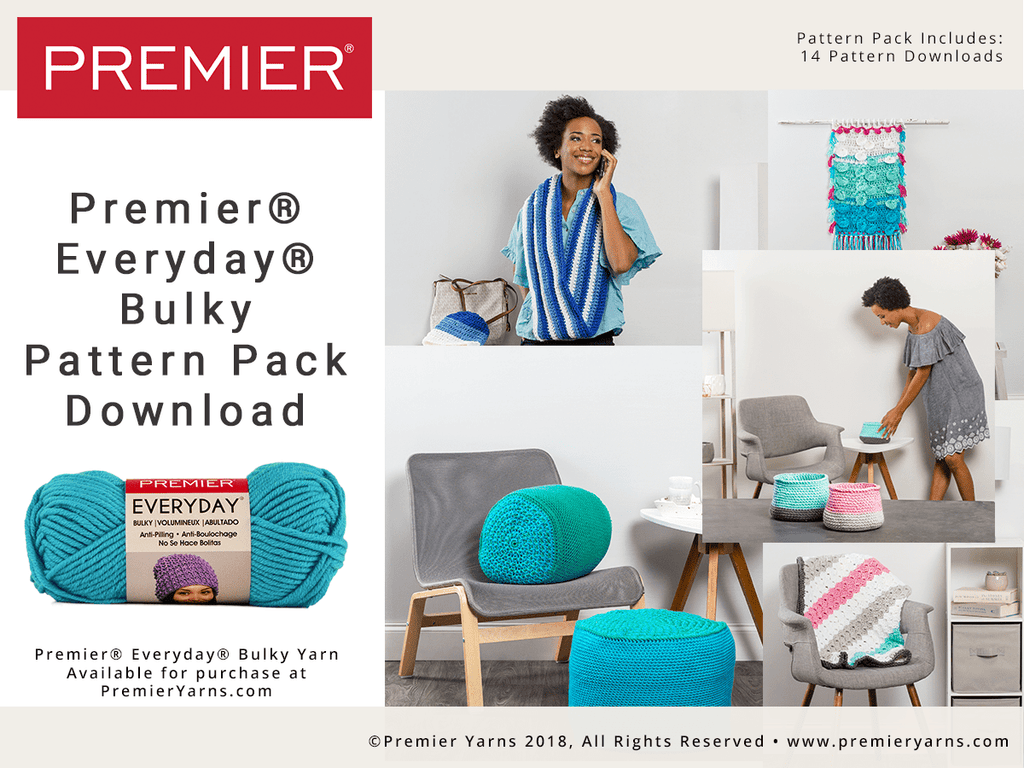 Premier Everyday® Soft Worsted Bulky Pattern Pack Download – Premier Yarns