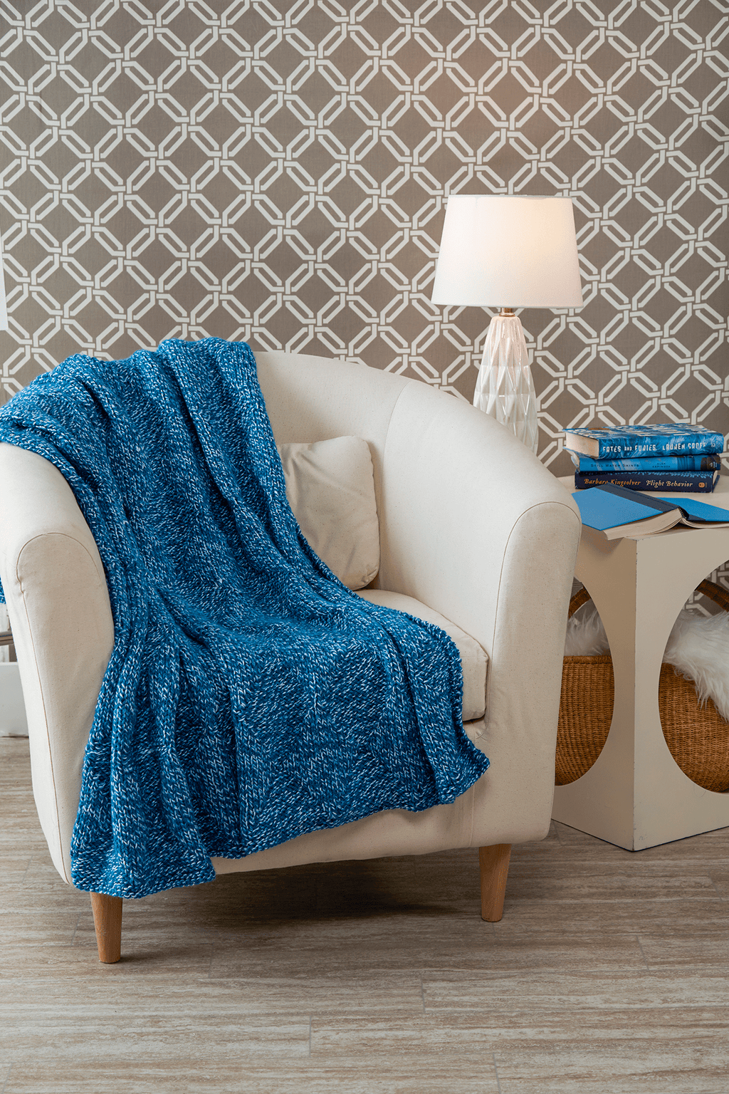 Reversible Diamond Throw – Premier Yarns